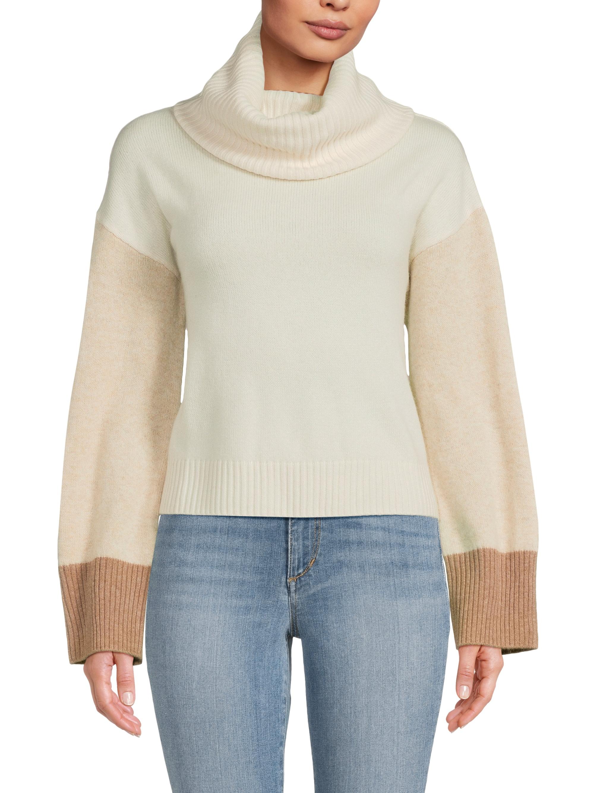 Click here for Naadam Womens Tonal Sleeve Dropped Shoulder Sweate... prices