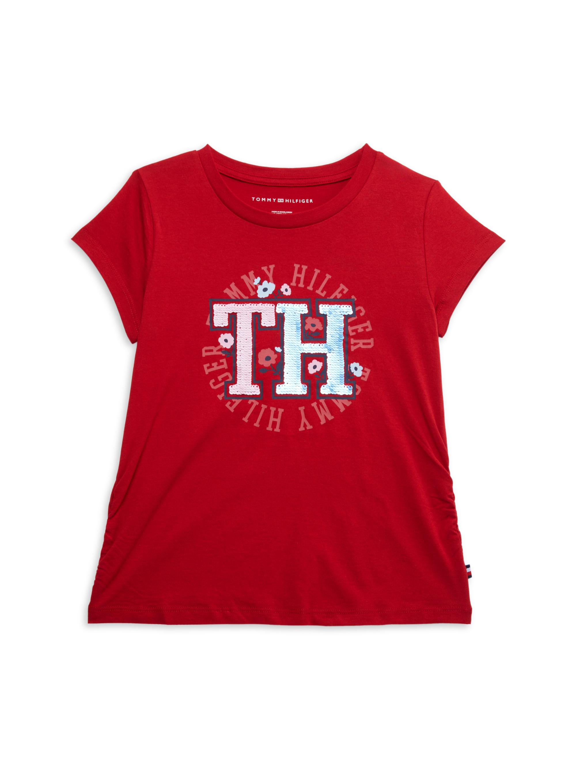 Click here for Tommy Hilfiger Little Girls & Girls Sequin Logo T-... prices