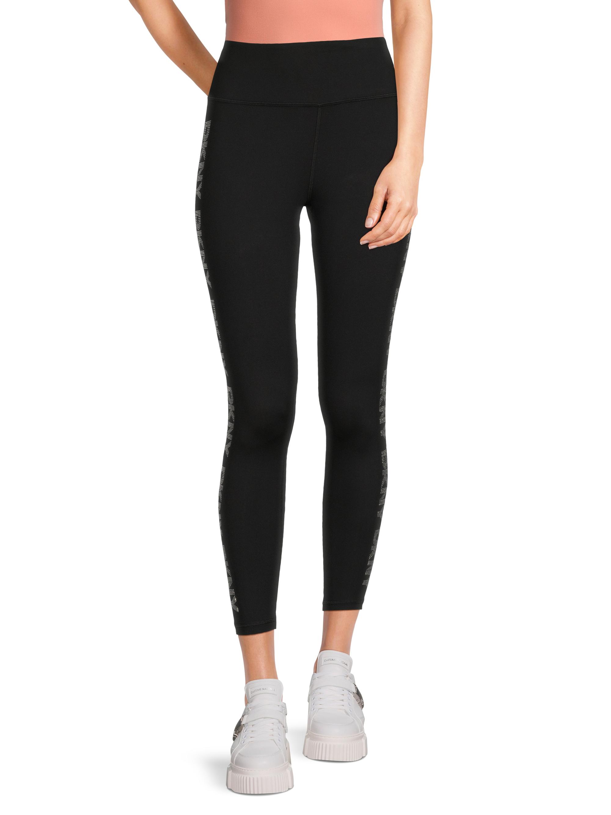 Click here for Dkny Sport Womens 7/8 Logo Active Leggings - Black... prices