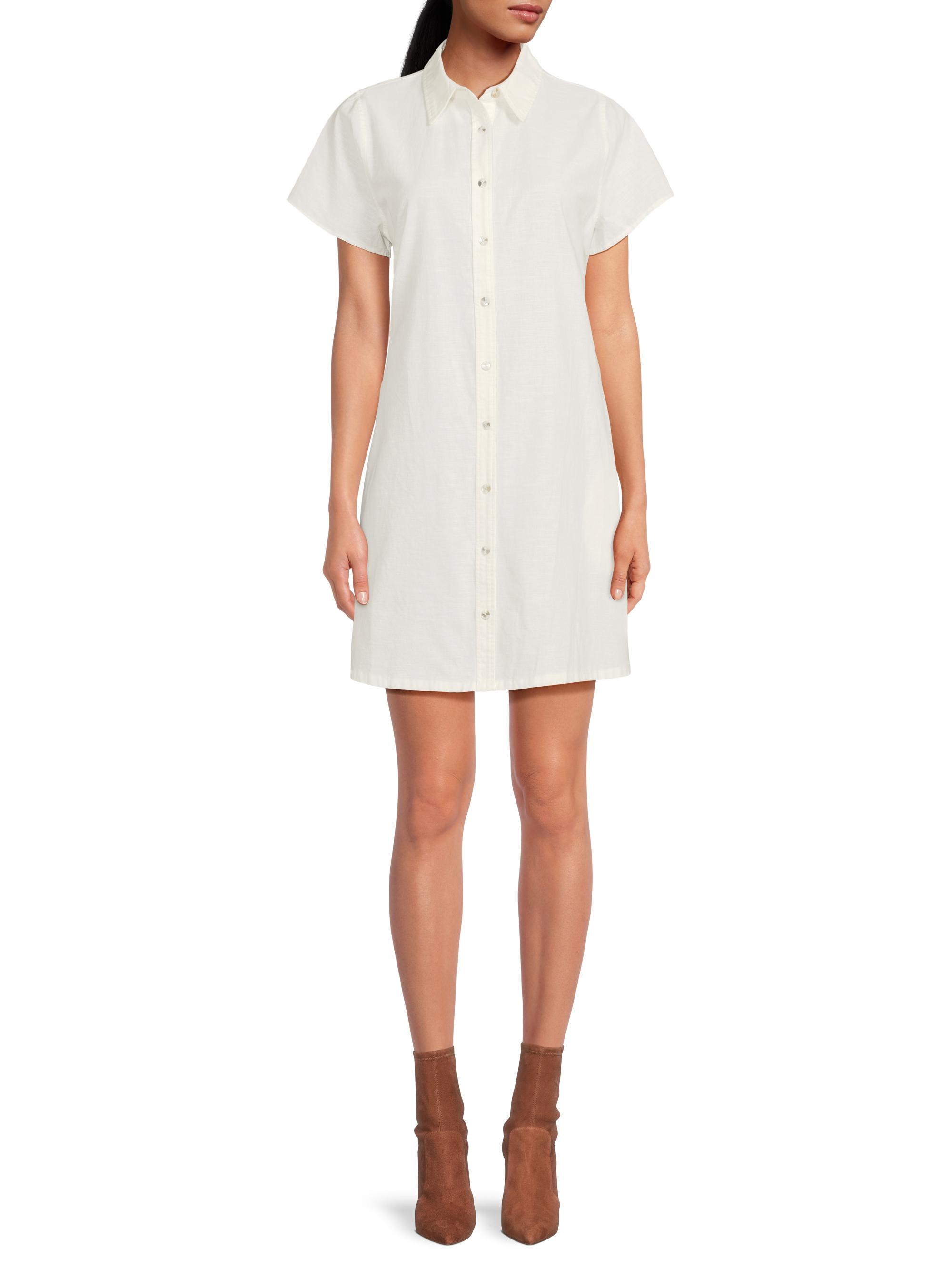 Click here for Subtle Luxury Womens Wynne Linen Blend Coverup Shi... prices