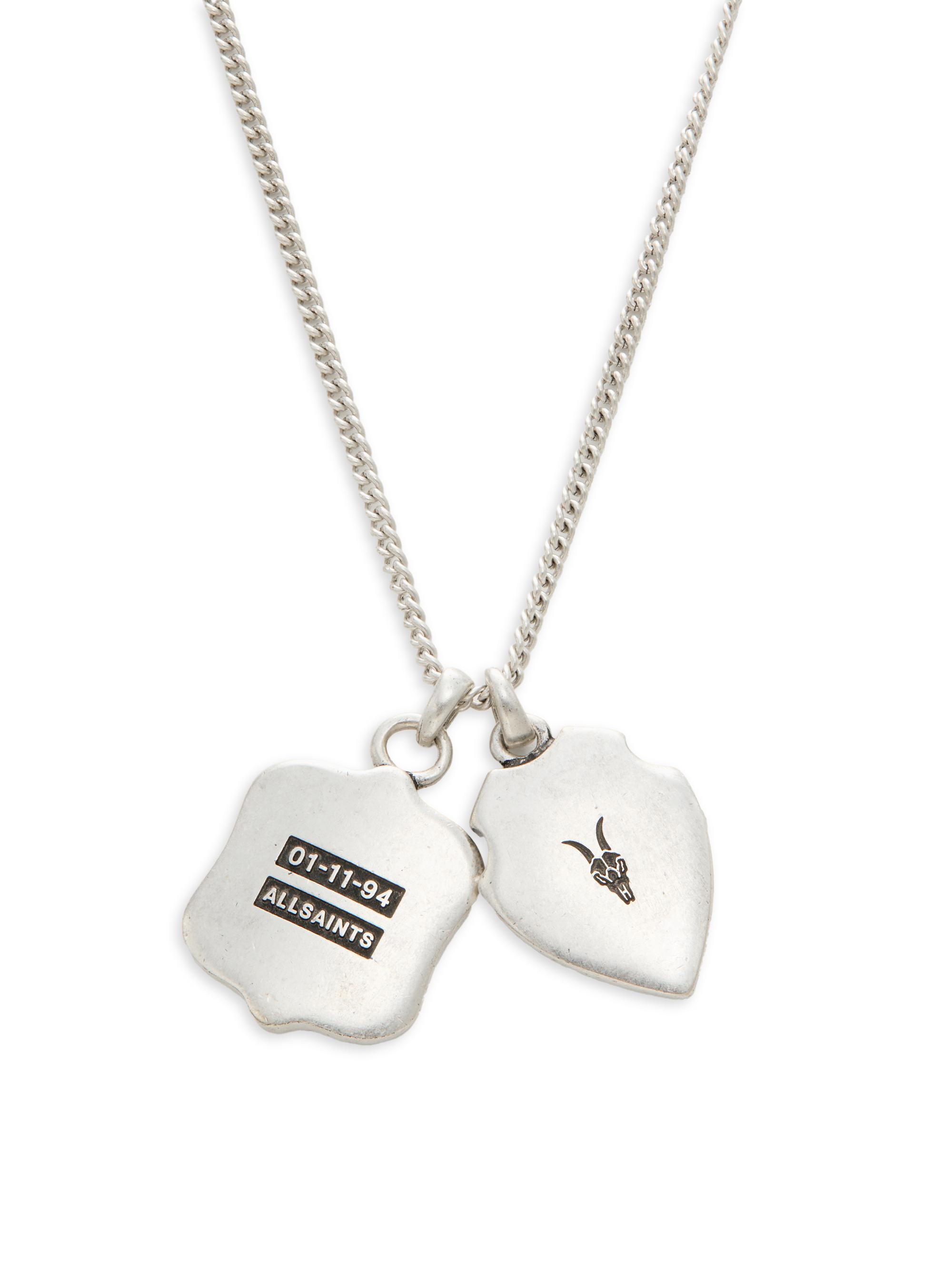 Click here for Allsaints Womens Sterling Silver Signature Double... prices