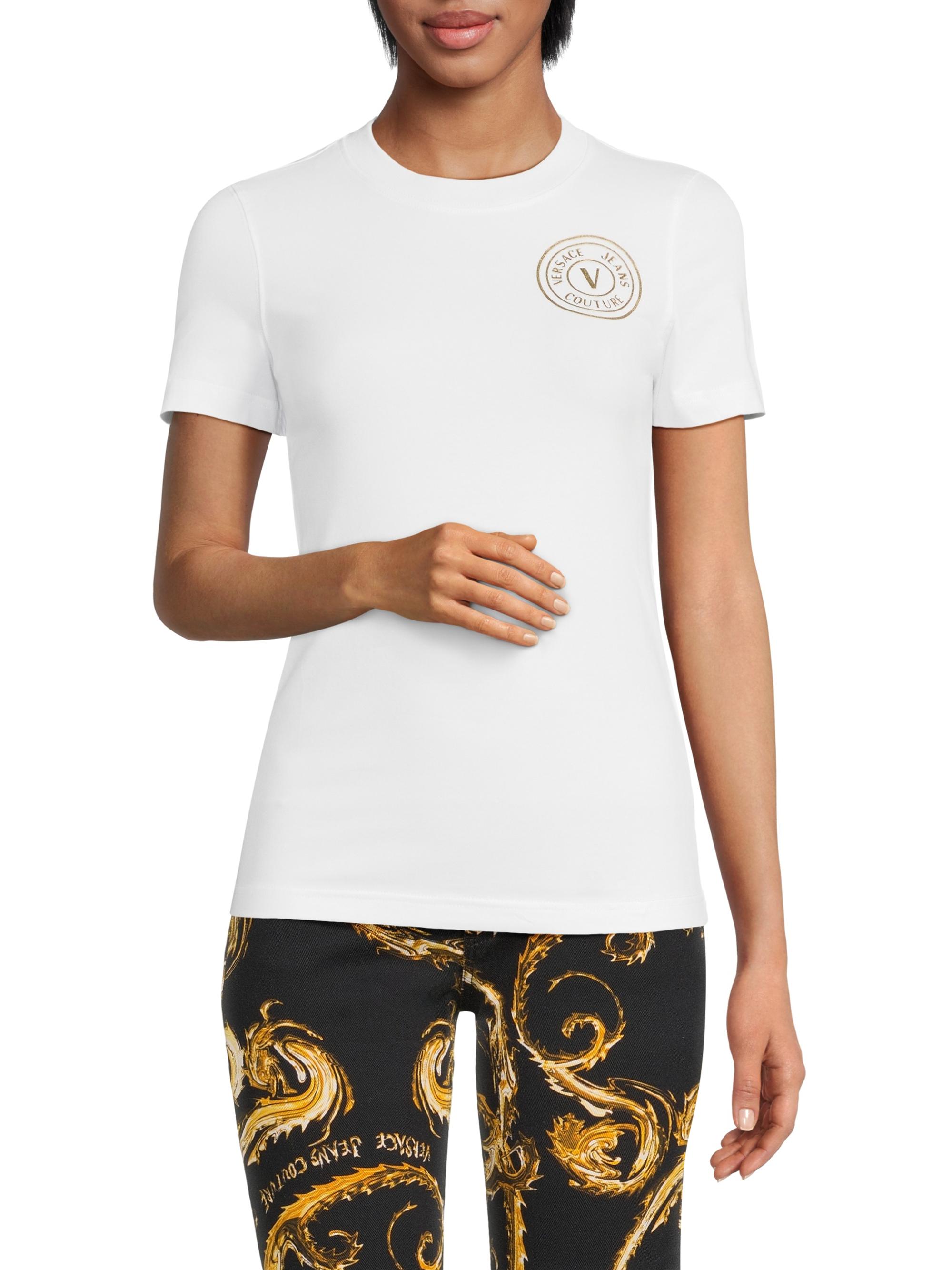 Click here for Versace Jeans Couture Womens Logo T-Shirt - White... prices