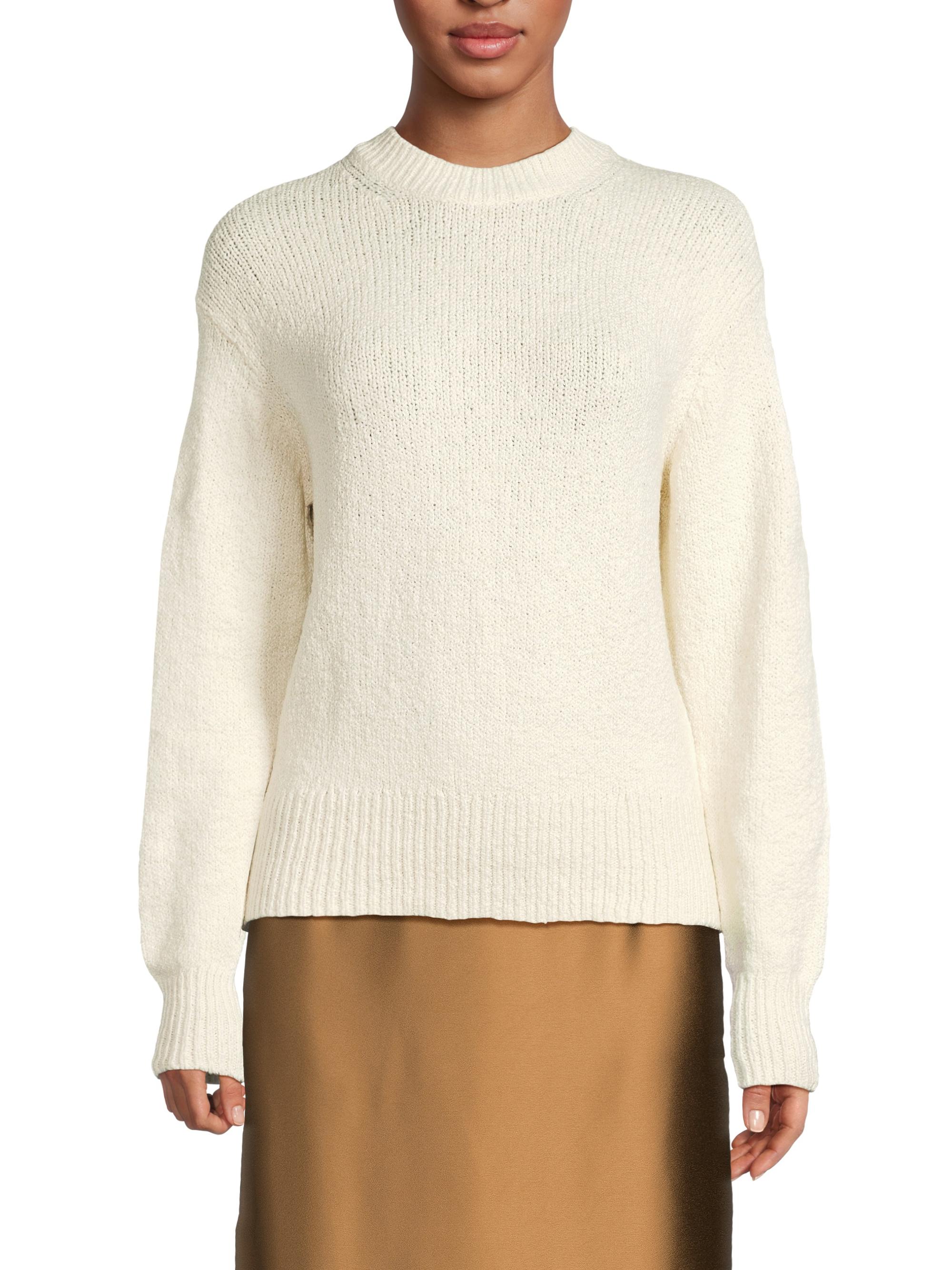 Click here for Vince Womens Drop Shoulder Sweater - Cream - Size... prices