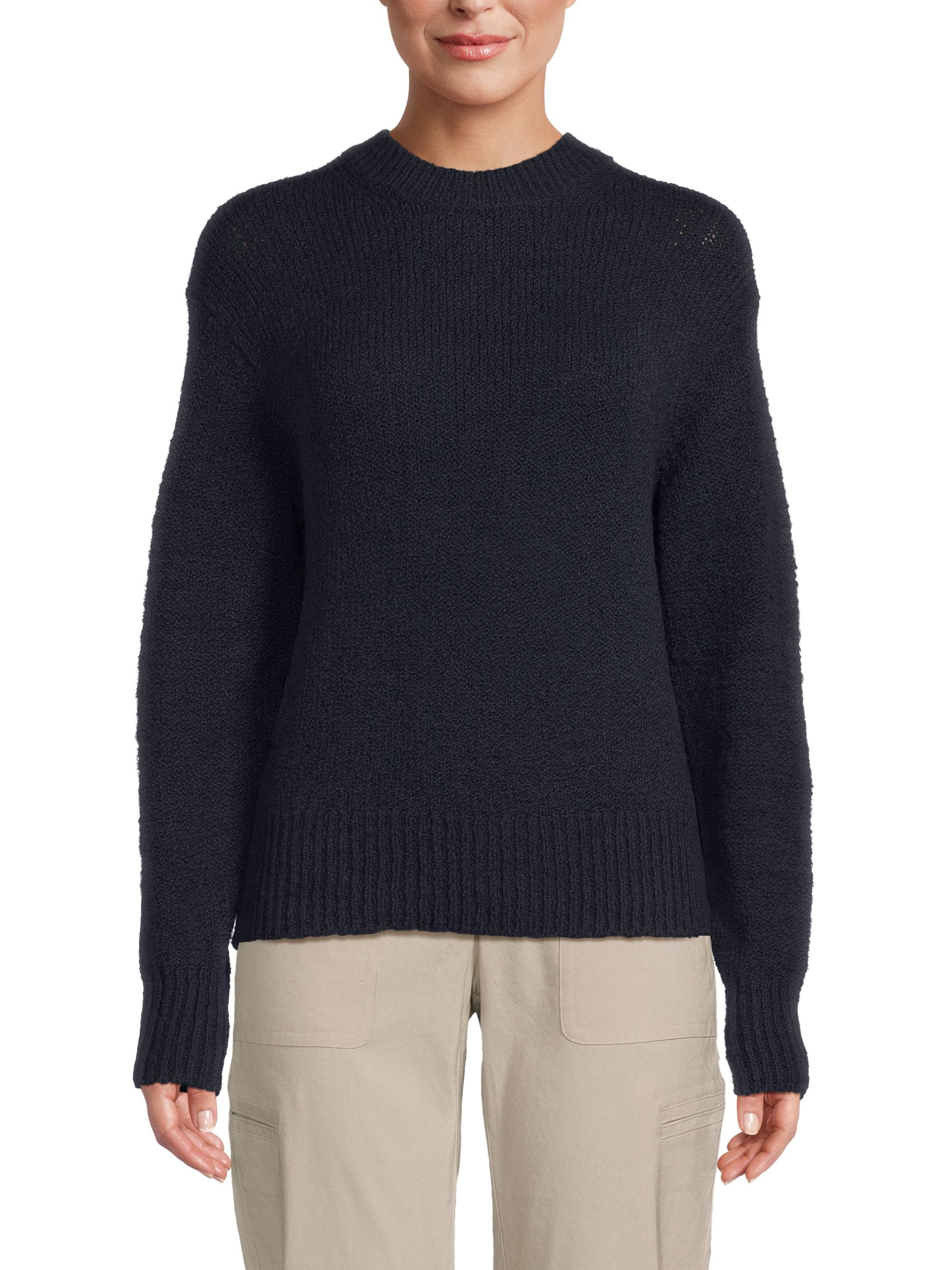 Click here for Vince Womens Drop Shoulder Sweater - Navy - Size L prices