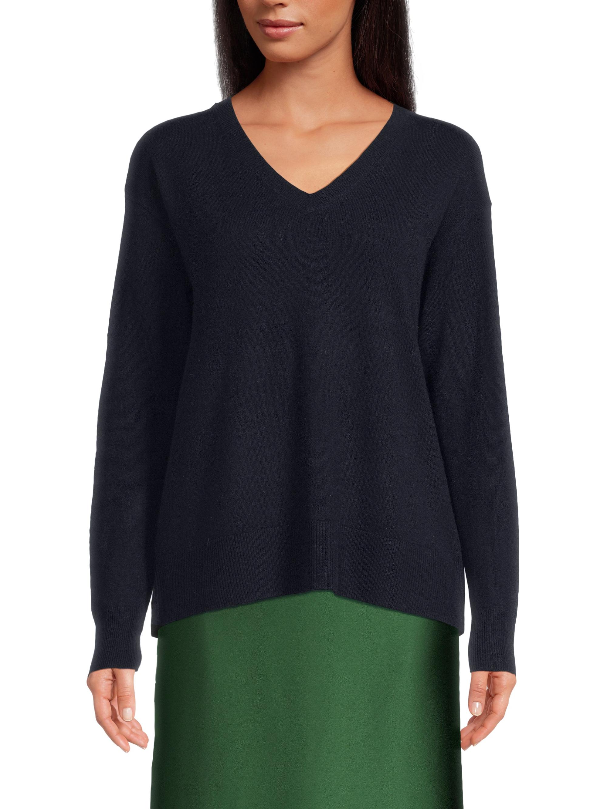 Click here for Vince Womens V-Neck Wool & Cashmere Sweater - Coas... prices