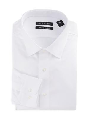 Saks Fifth Avenue Solid 100% Cotton Modern-Fit Dress Shirt on SALE ...
