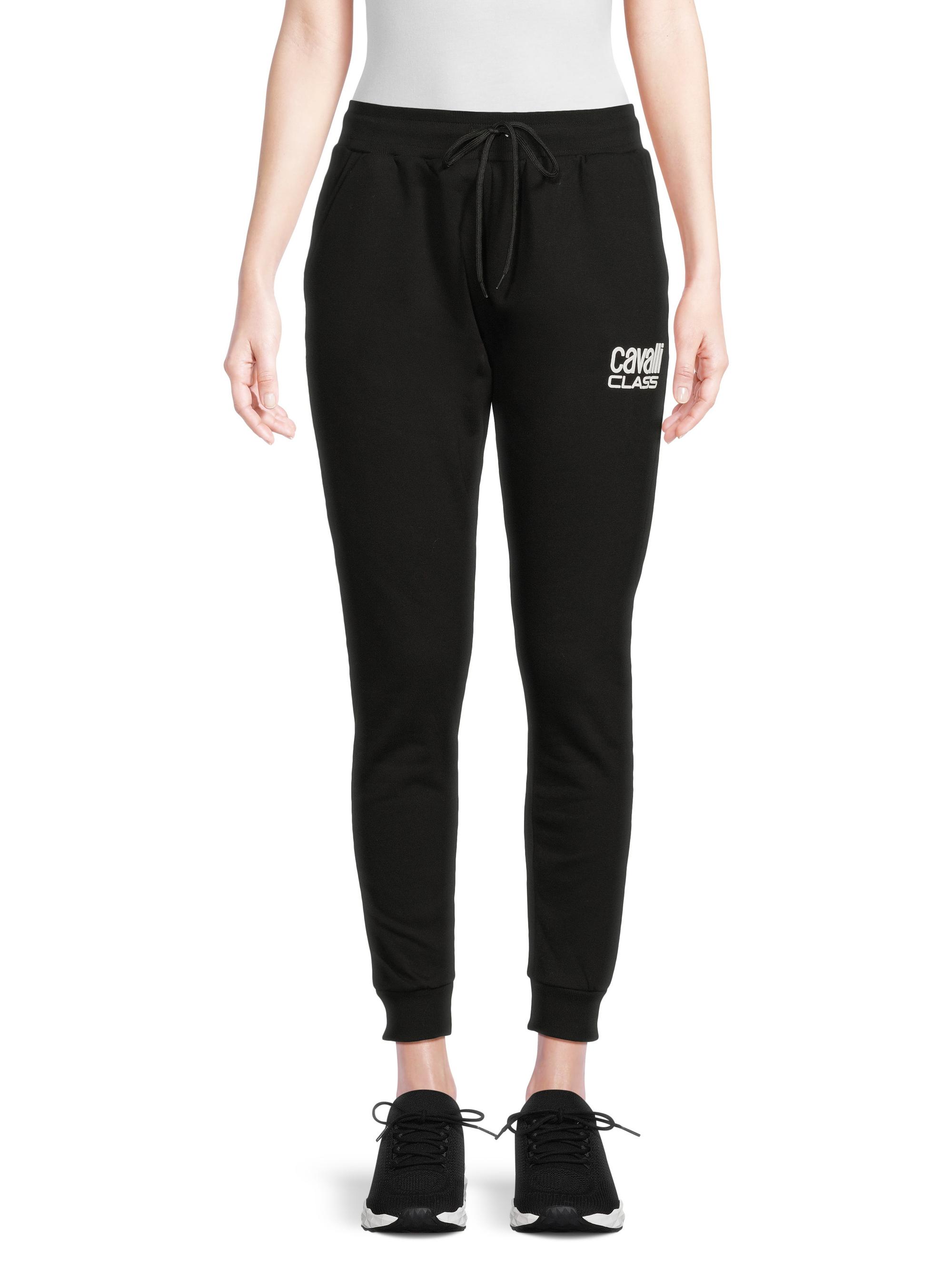 Click here for Roberto Cavalli Womens Logo Joggers - Black White... prices