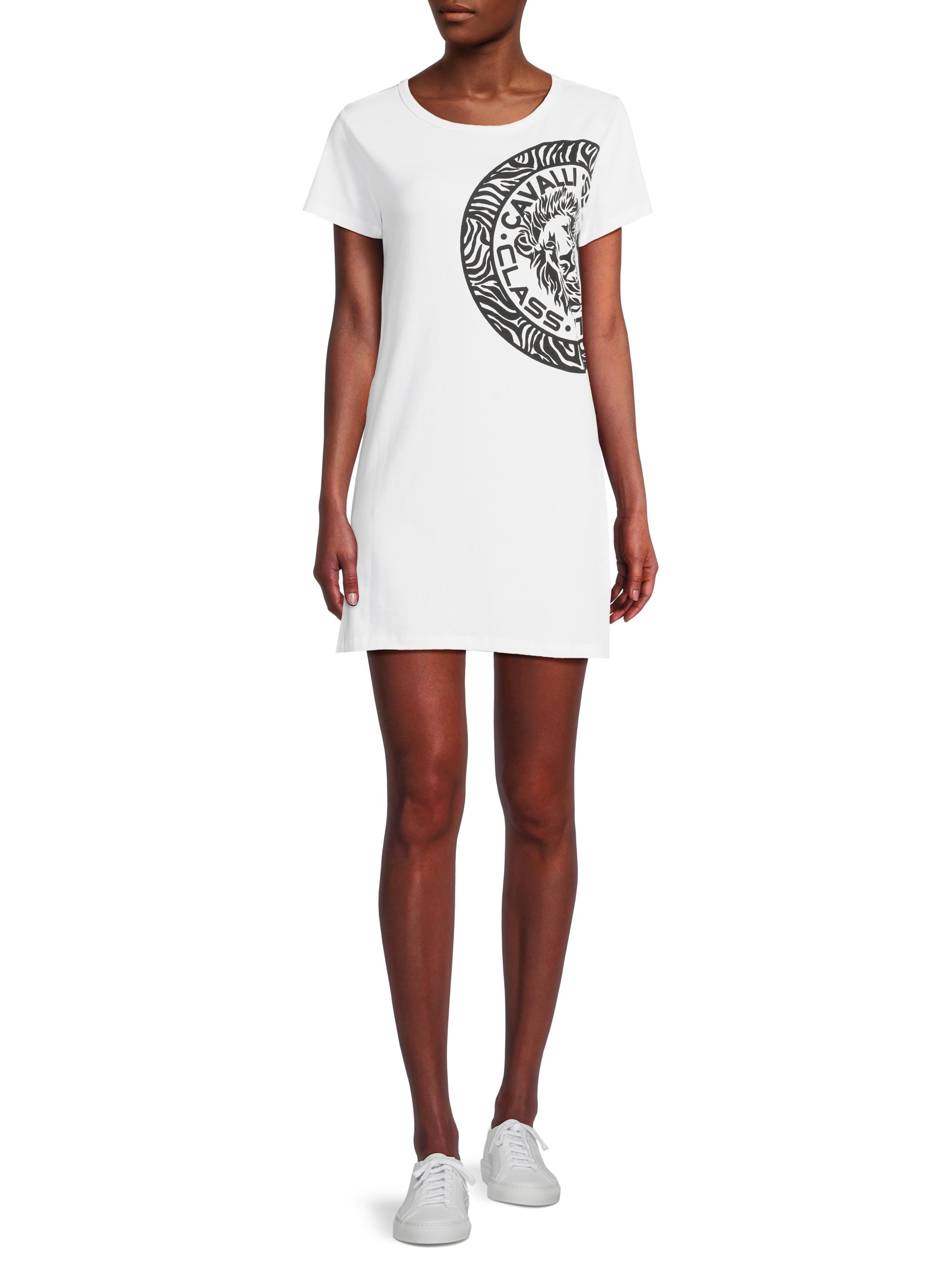Click here for Roberto Cavalli Womens Logo Graphic T-Shirt Minidr... prices