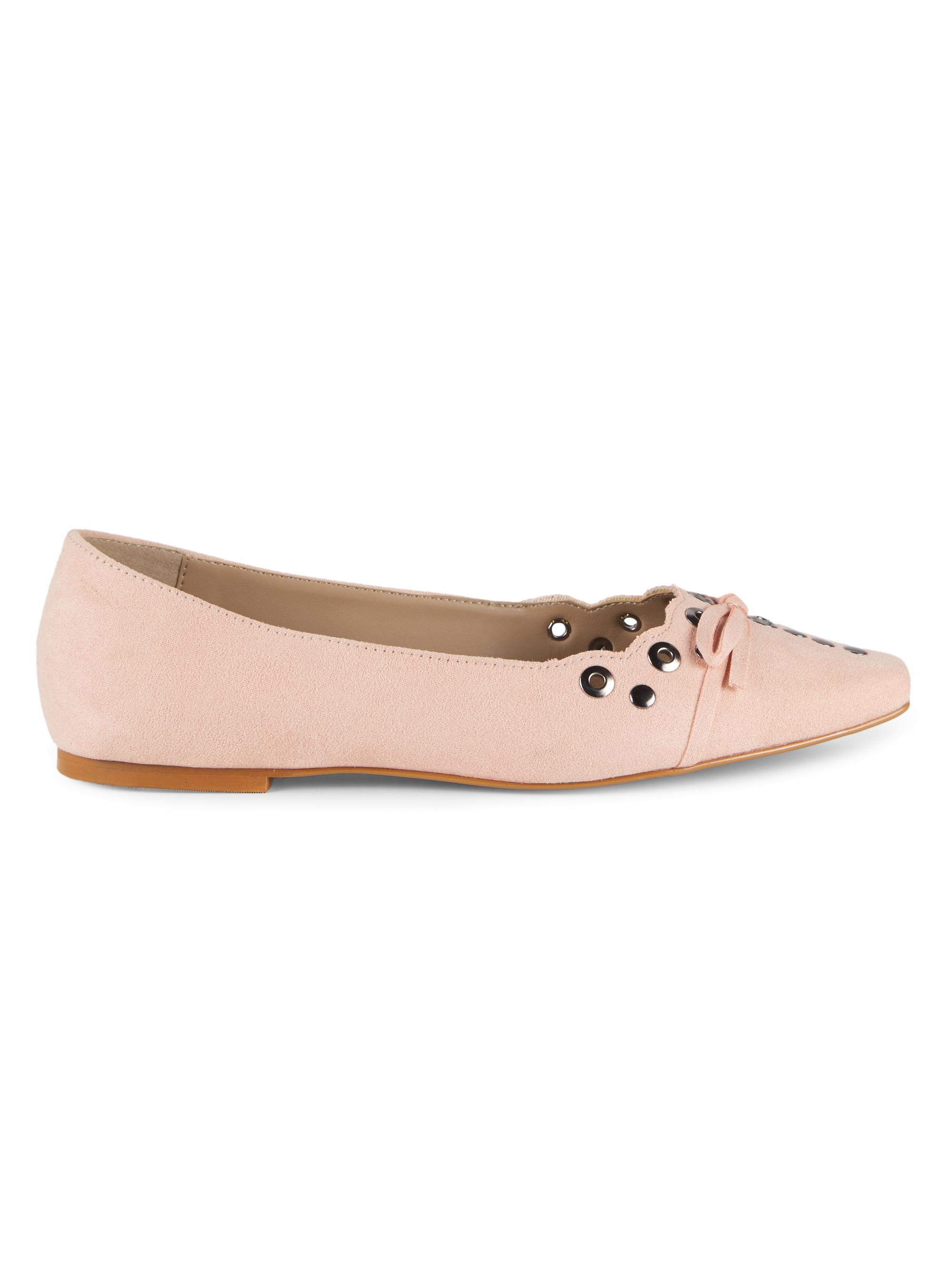 Click here for Saks Fifth Avenue Womens Shirley Eyelet Ballet Fla... prices