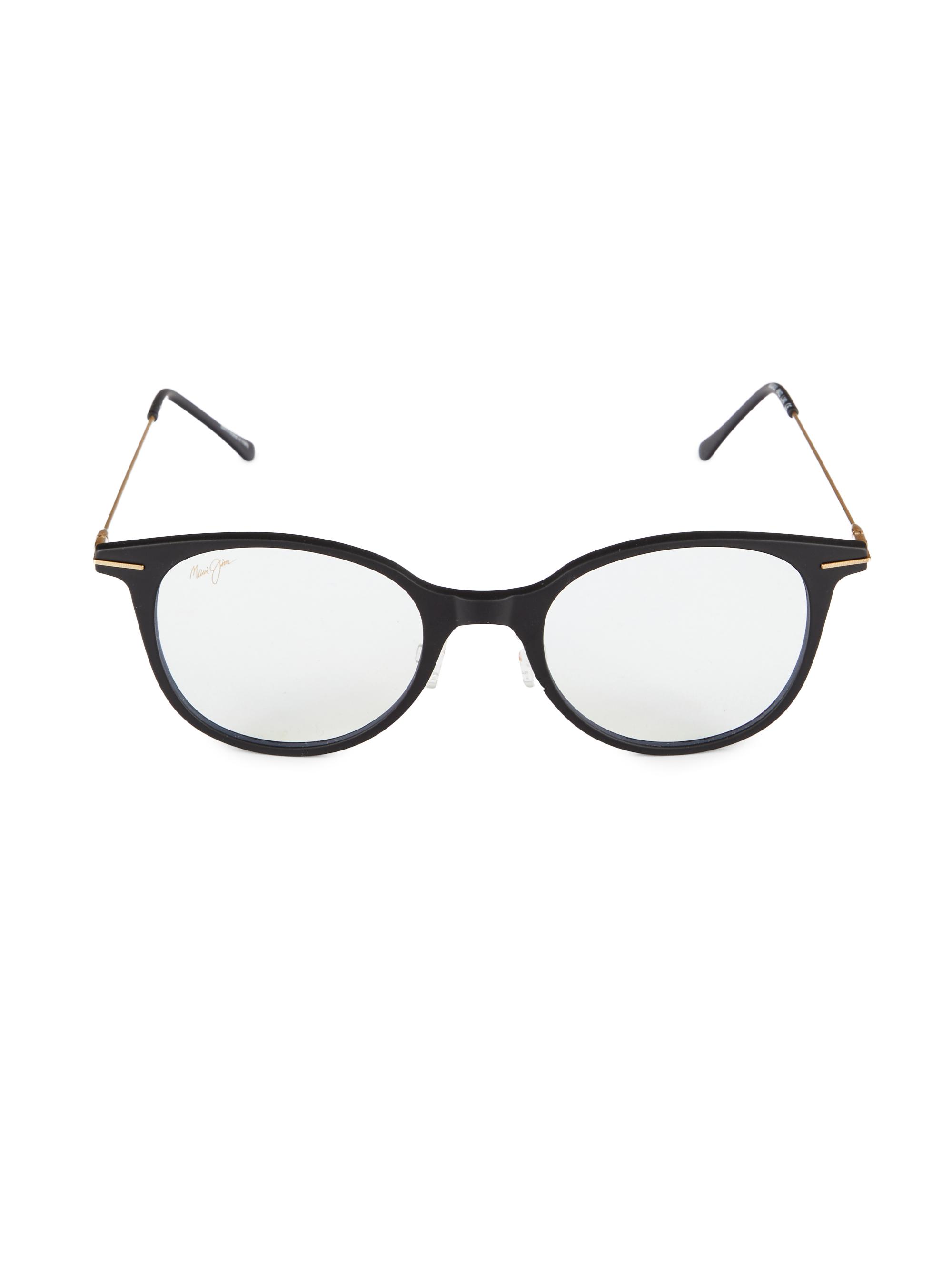 Click here for Maui Jim Womens 48MM Oval Eyeglasses - Black Gold prices