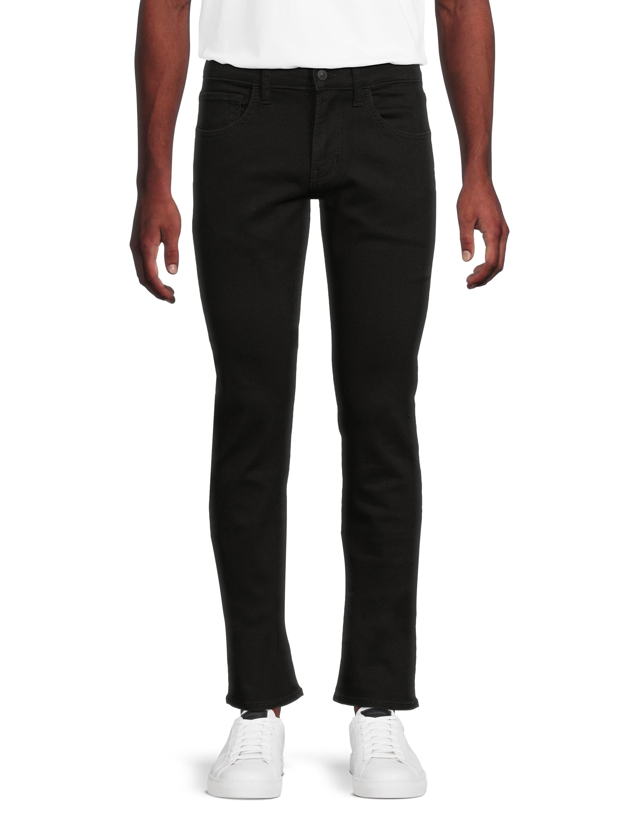 Click here for Hudson Jeans Mens Slim Straight Jeans - Black Rins... prices