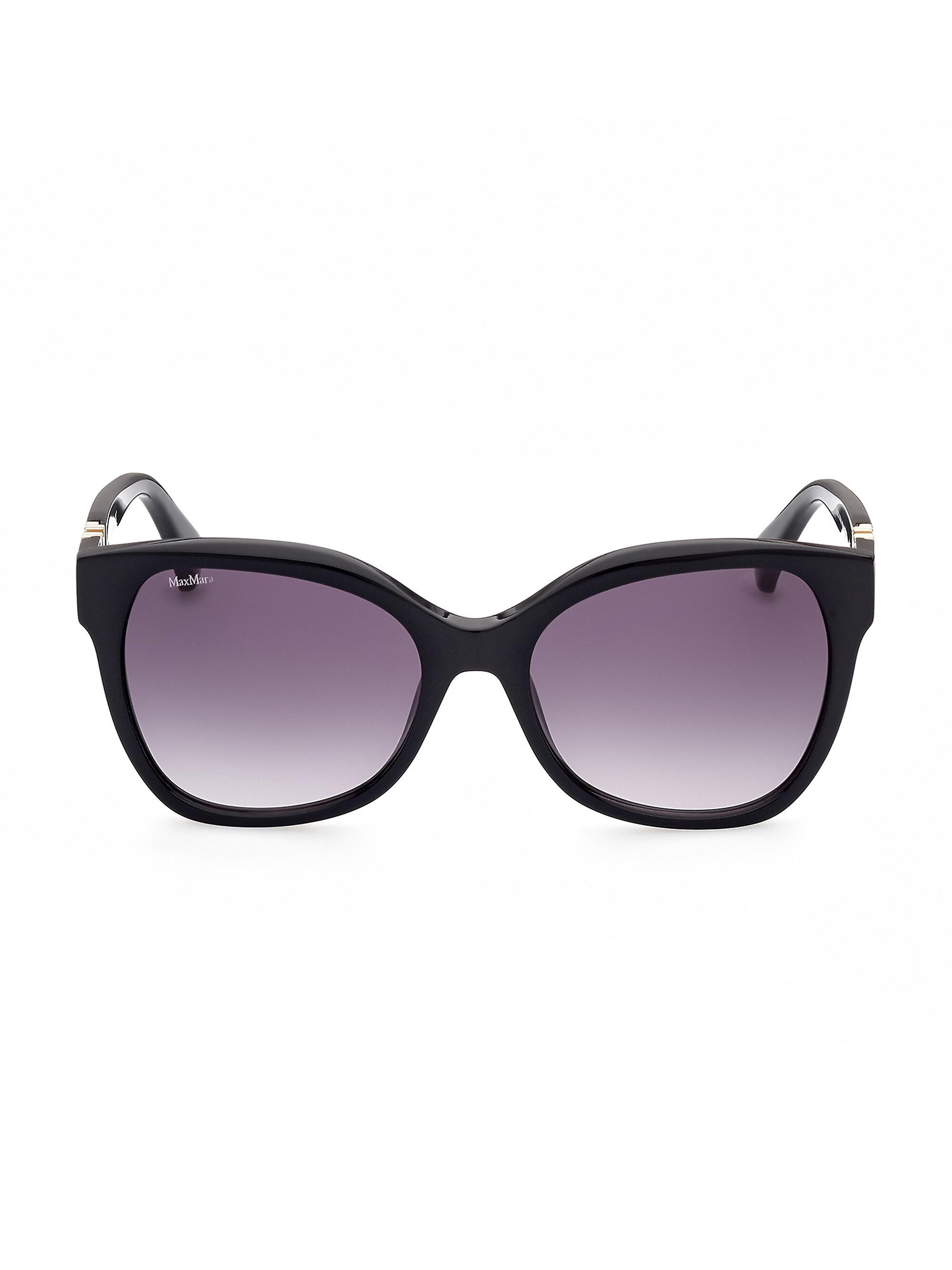 Click here for Max Mara Womens 56MM Butterfly Sunglasses - Black prices