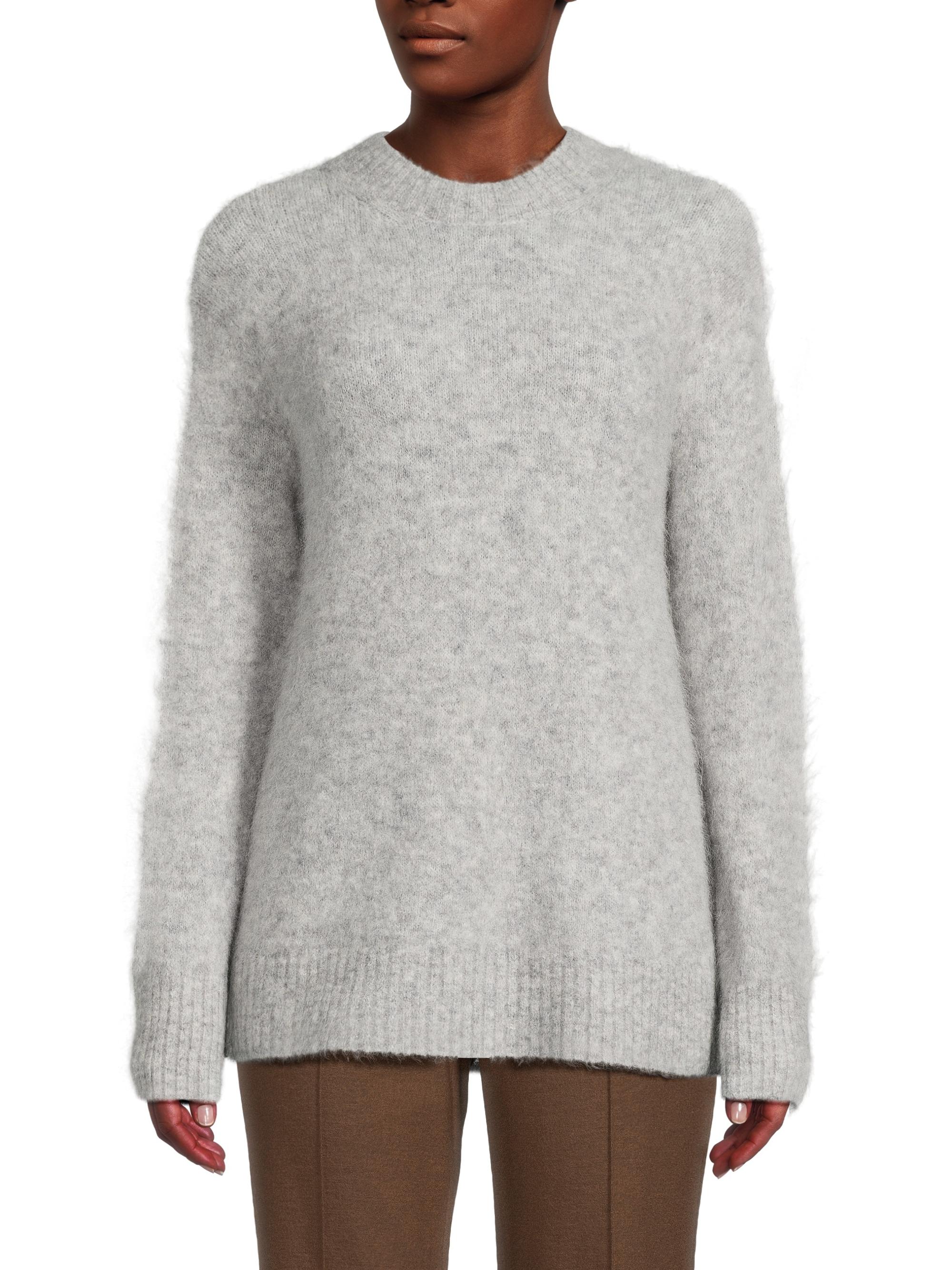 Click here for Vince Womens Alpaca Wool Blend Sweater - Grey - Si... prices