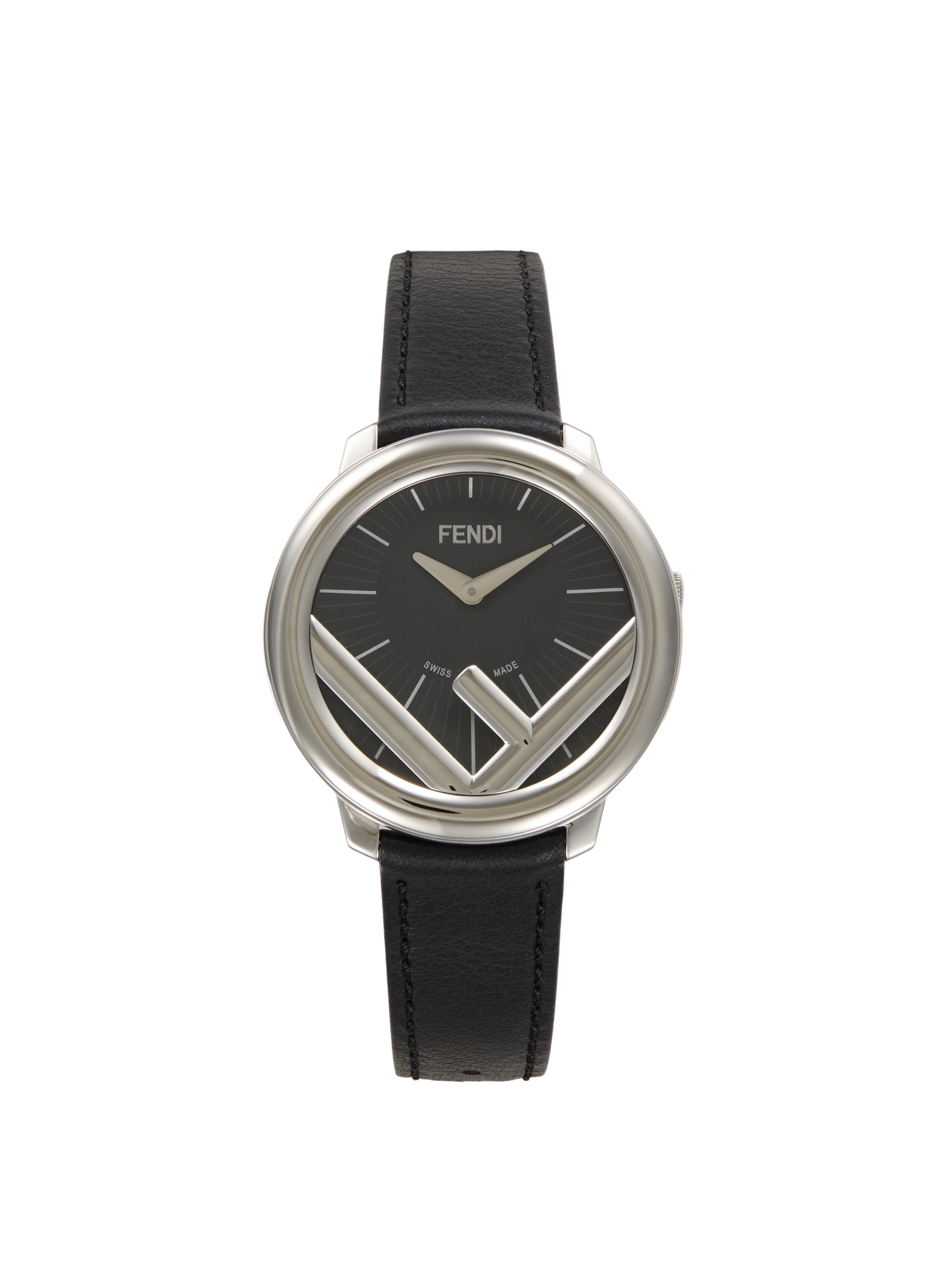 Click here for Fendi Womens Run Away 36MM Stainless Steel Leather... prices