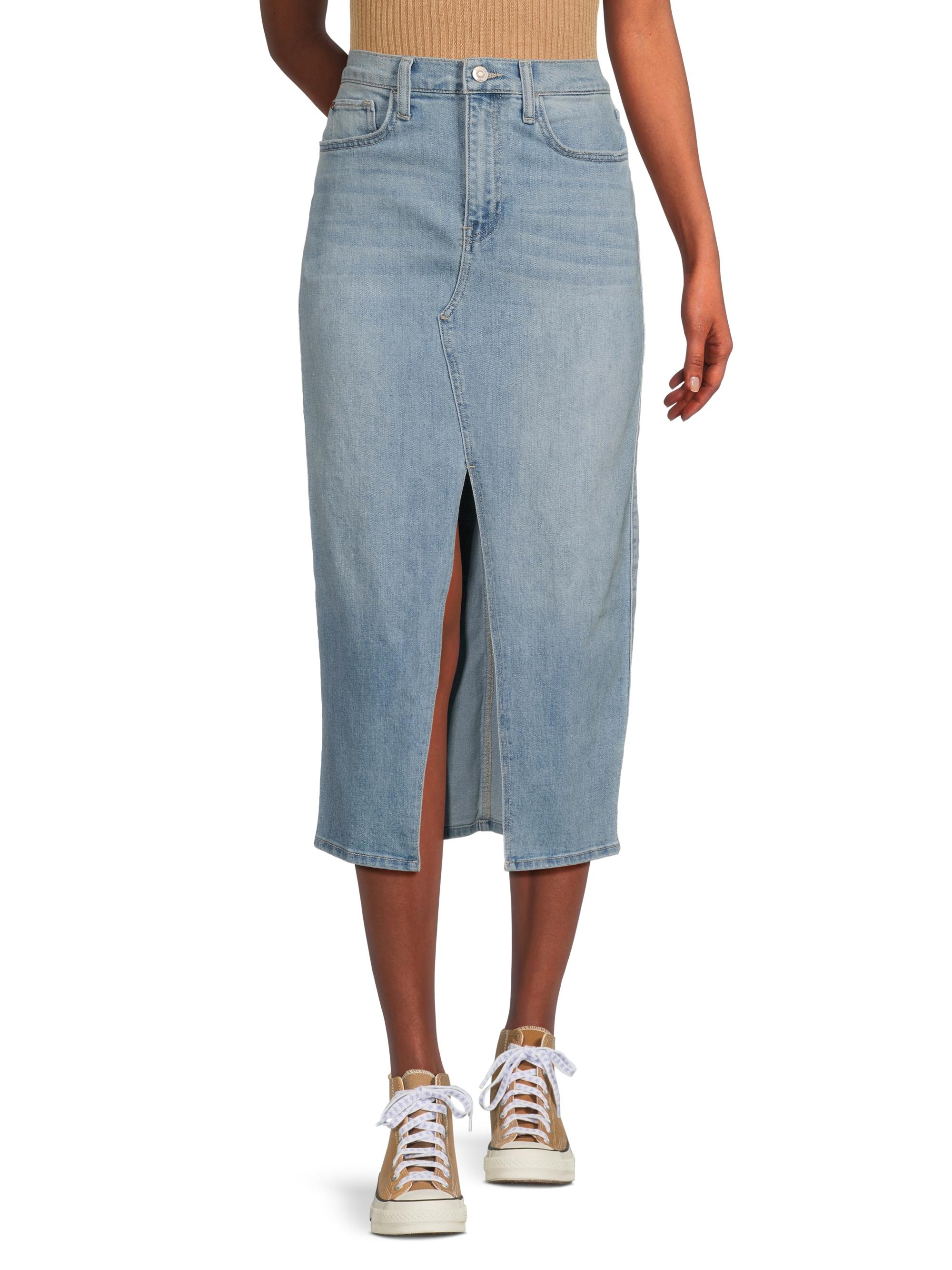 Click here for Hudson Jeans Womens Slit Denim Midi Skirt - Mars -... prices