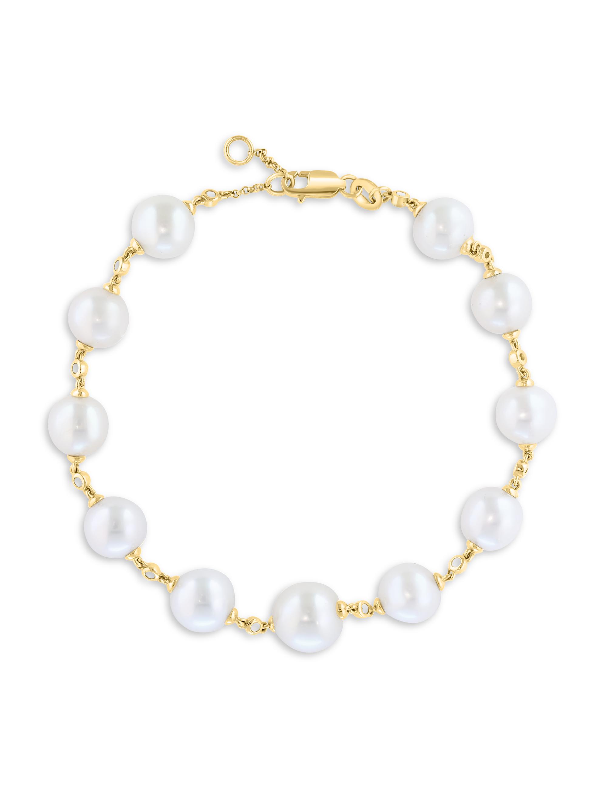 Click here for Effy Womens 14K Yellow Gold  Freshwater Pearl & 0.... prices