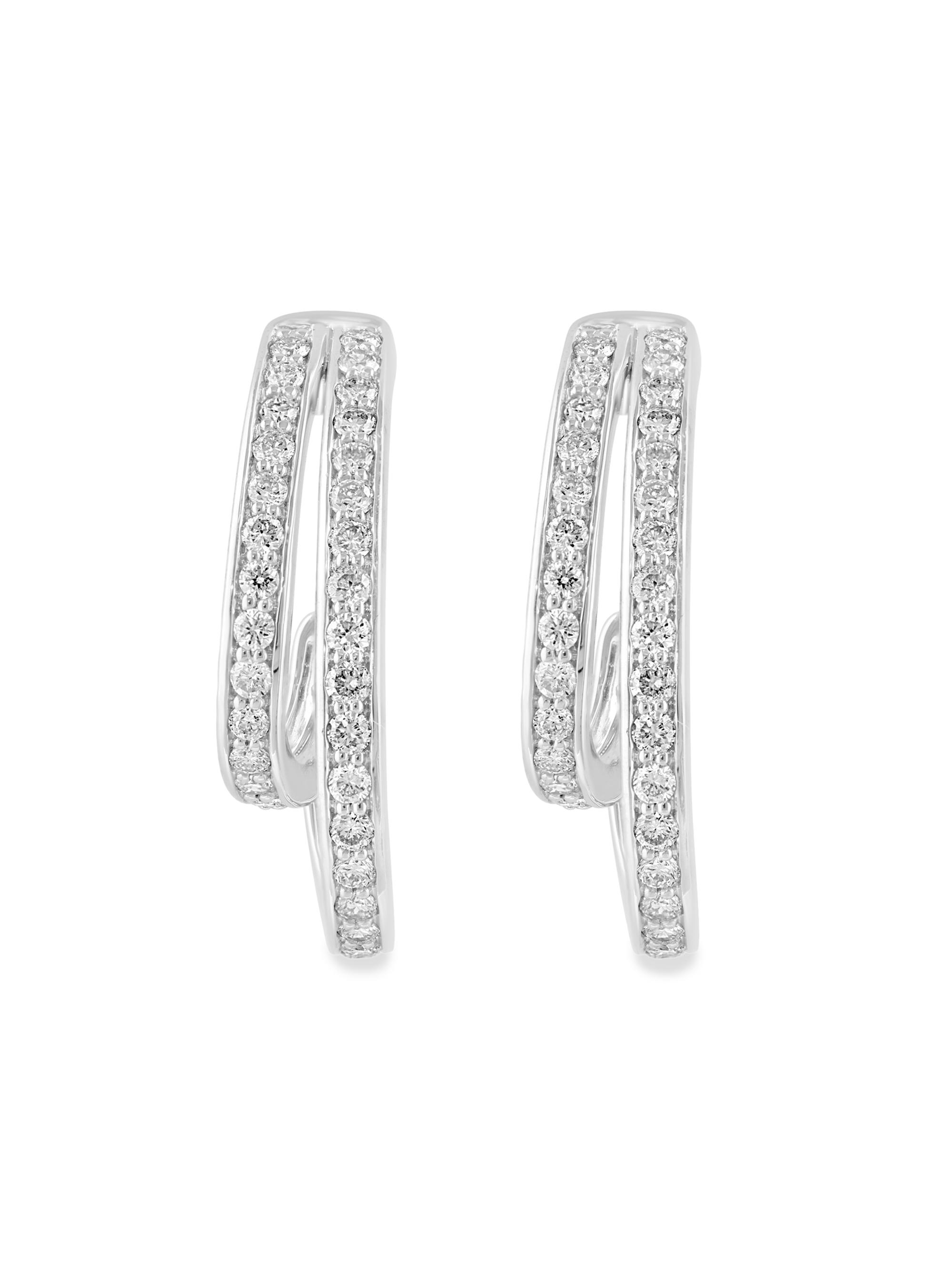 Click here for Effy Womens 14K White Gold & 0.95 TCW Diamond Drop... prices