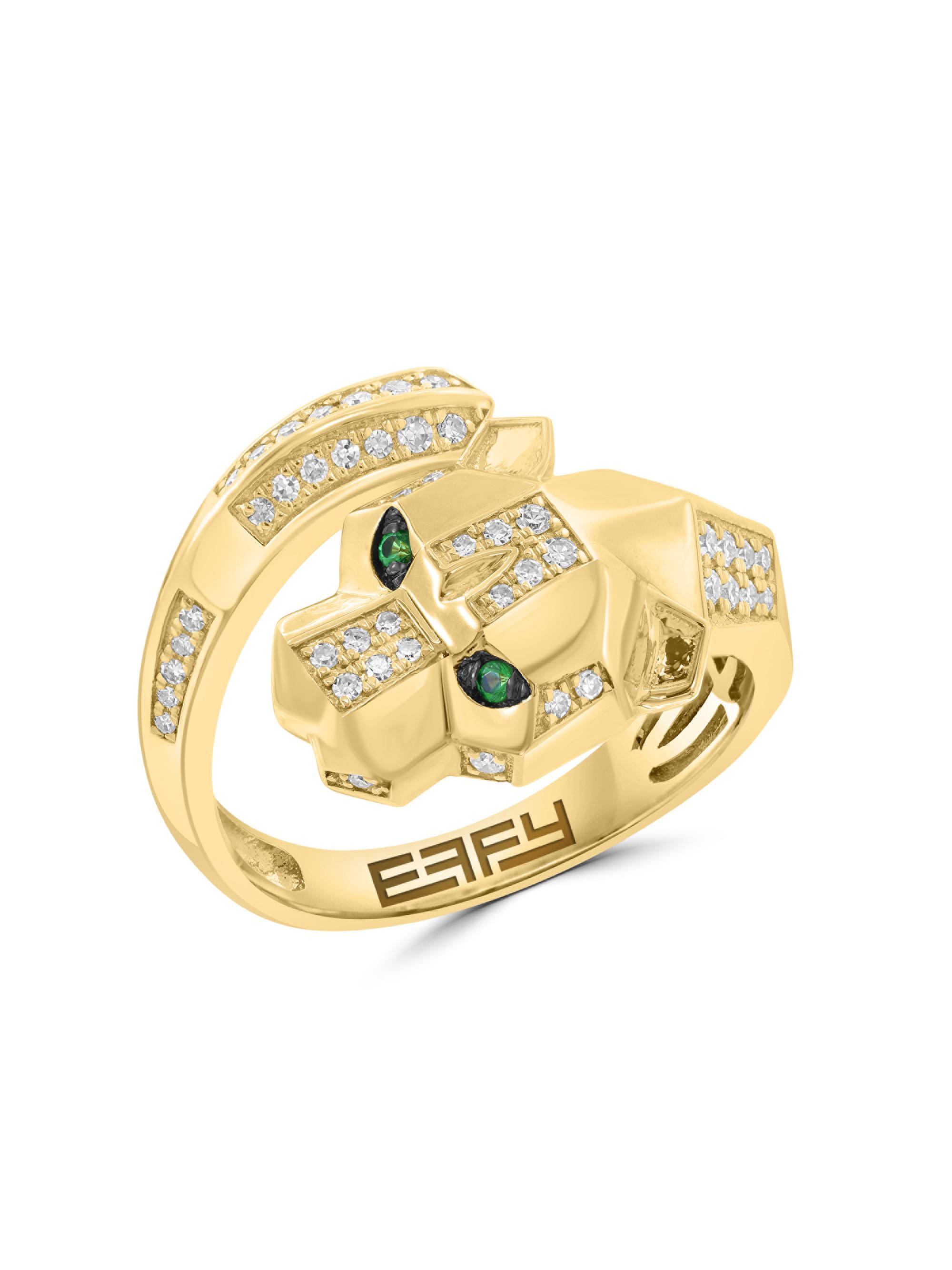 Click here for Effy Womens 14K Yellow Gold  0.27 TCW Diamond & Ts... prices