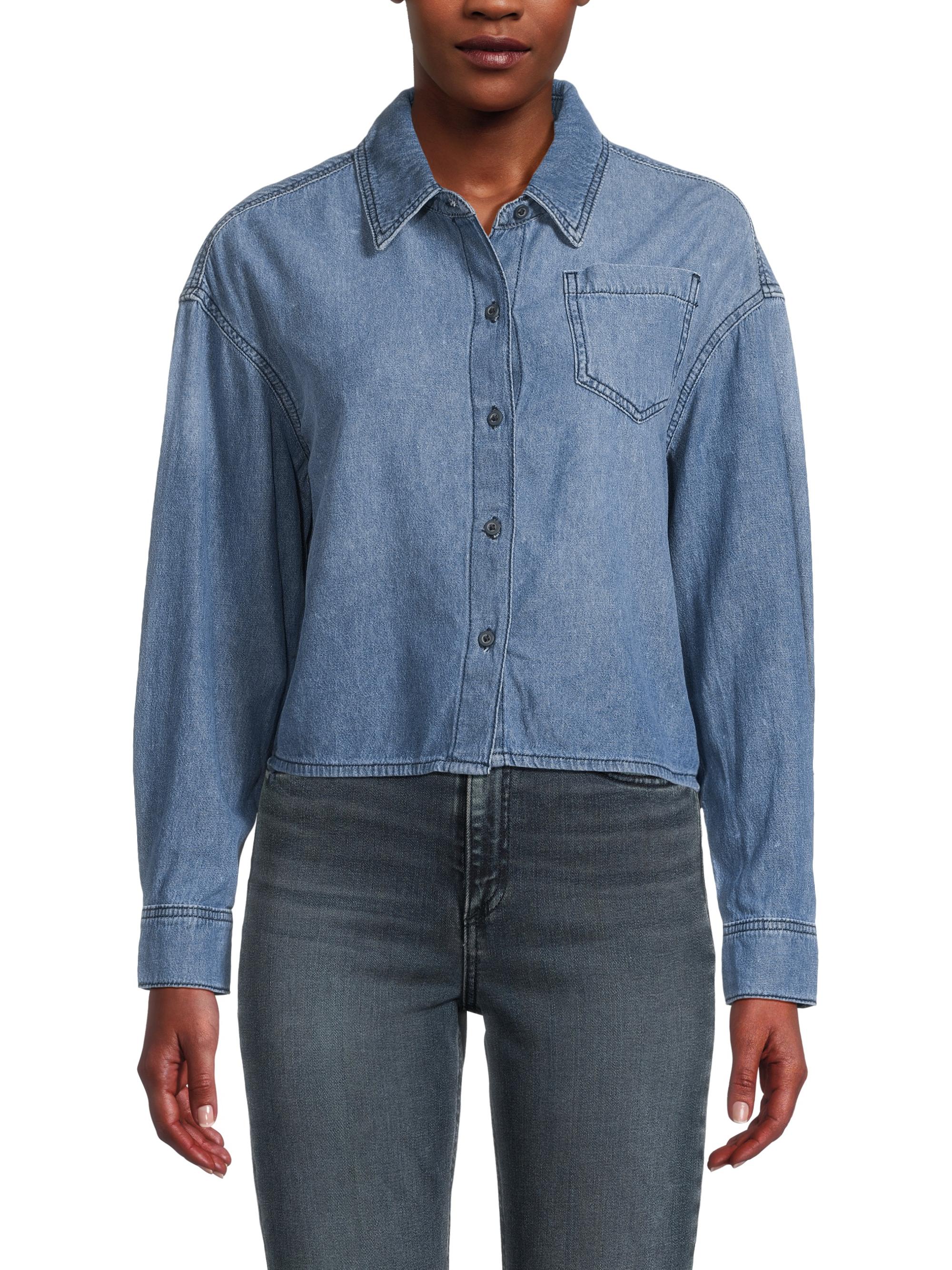 Click here for Joes Jeans Womens The Denim Shirt - Medium Indigo... prices