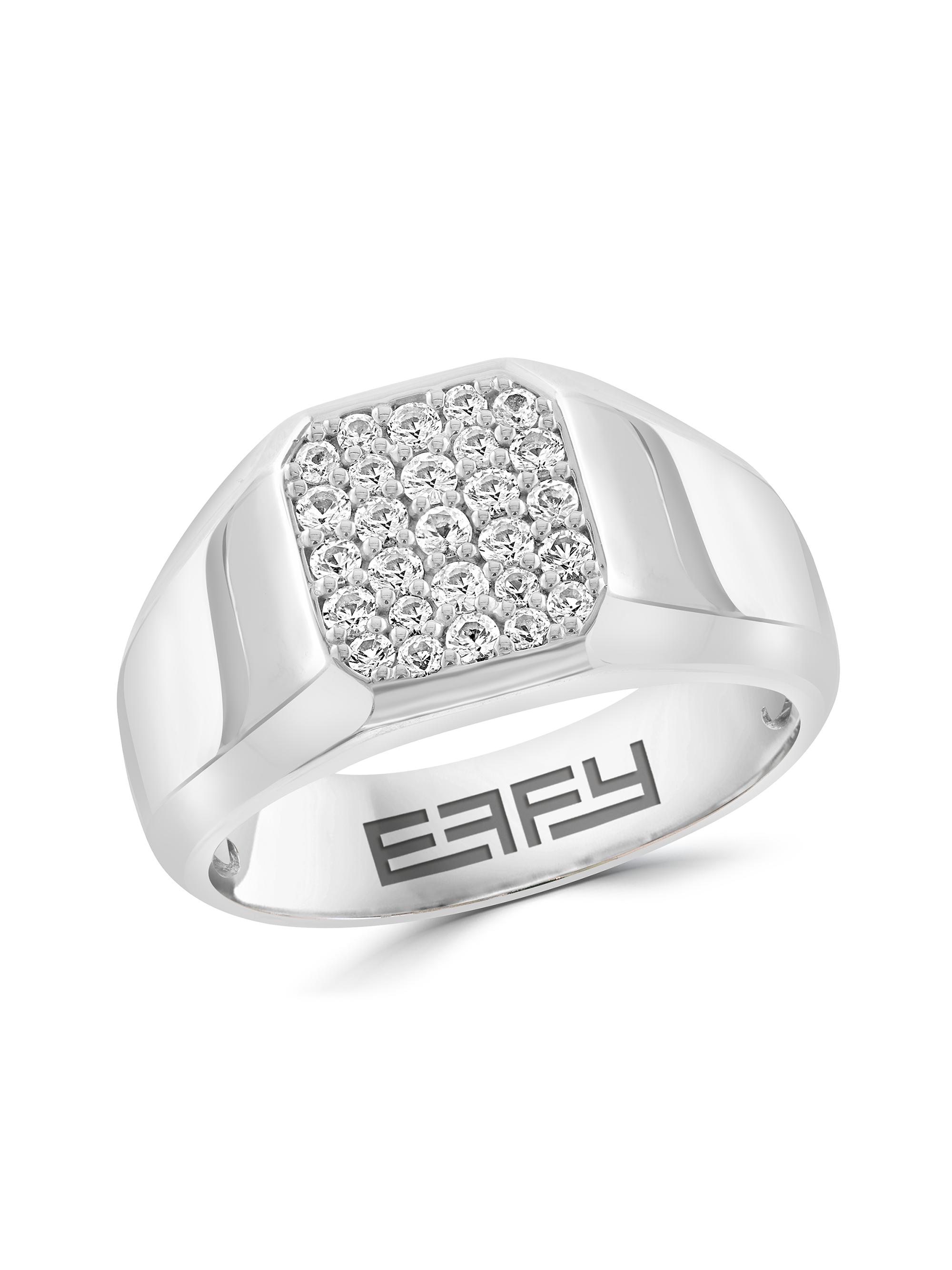 Click here for Effy Womens Sterling Silver & White Sapphire Ring... prices