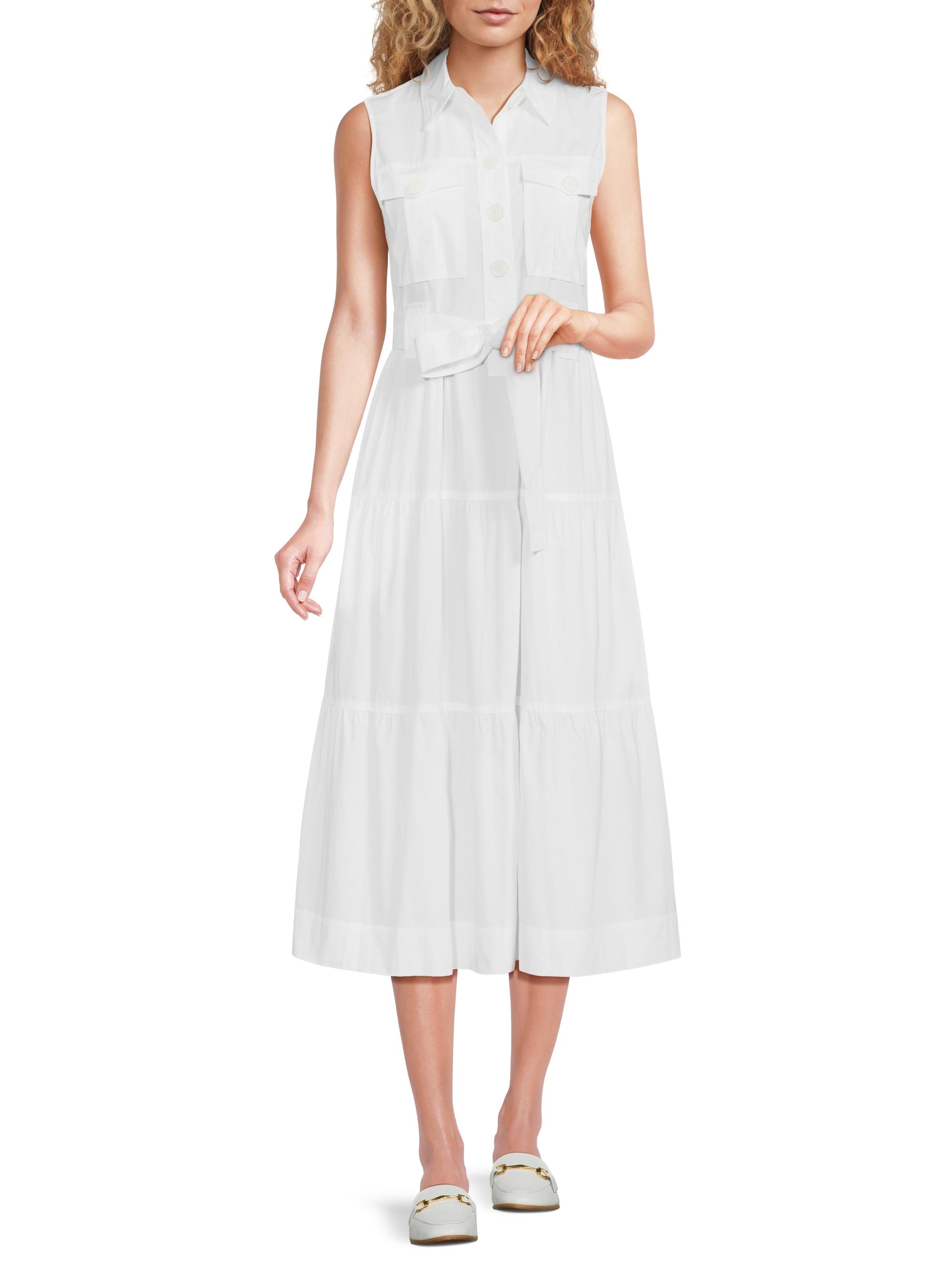 Click here for Derek Lam 10 Crosby Womens Florence Belted Cotton... prices