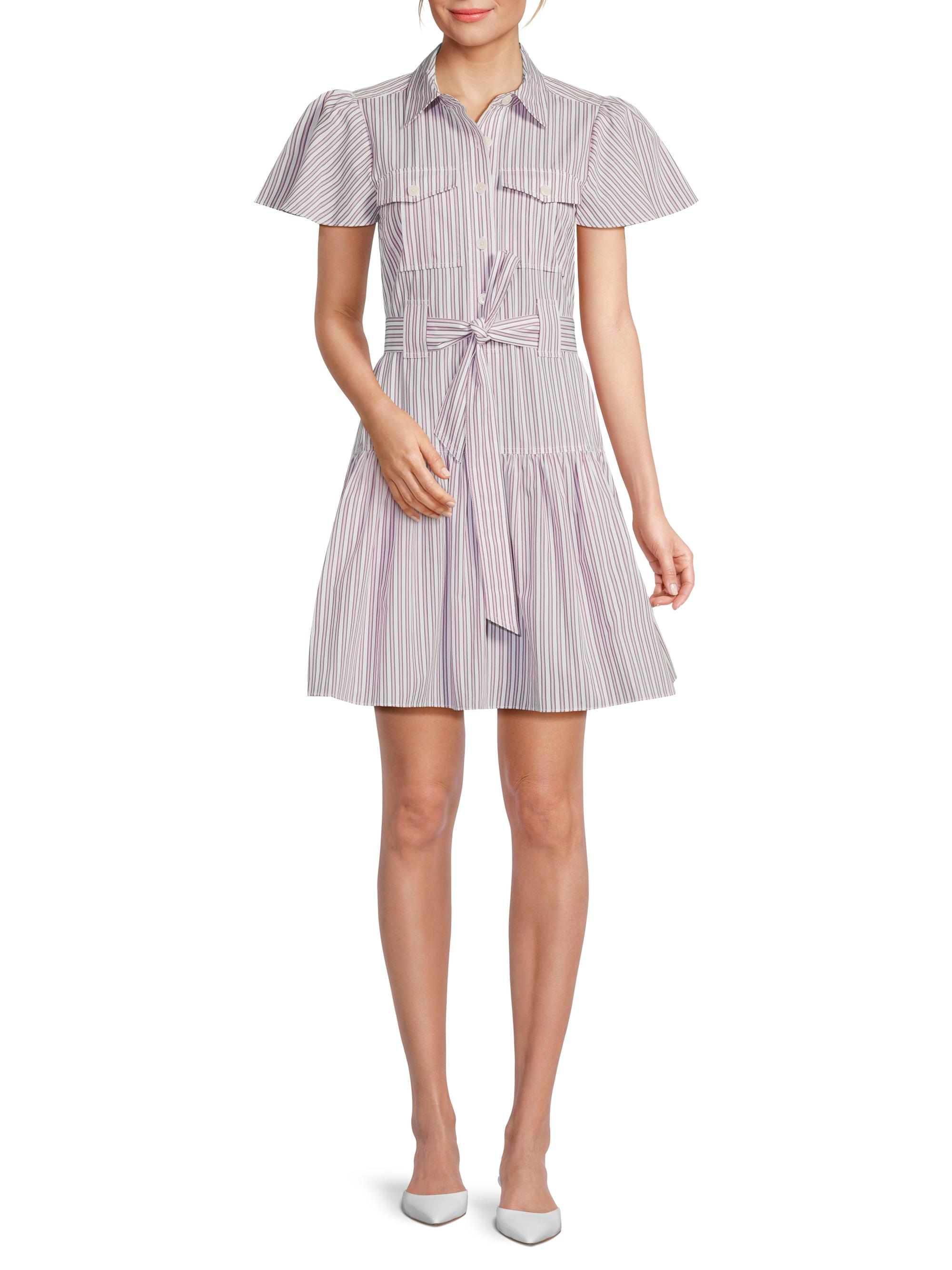 Click here for Derek Lam 10 Crosby Womens Pei Striped Cotton Mini... prices