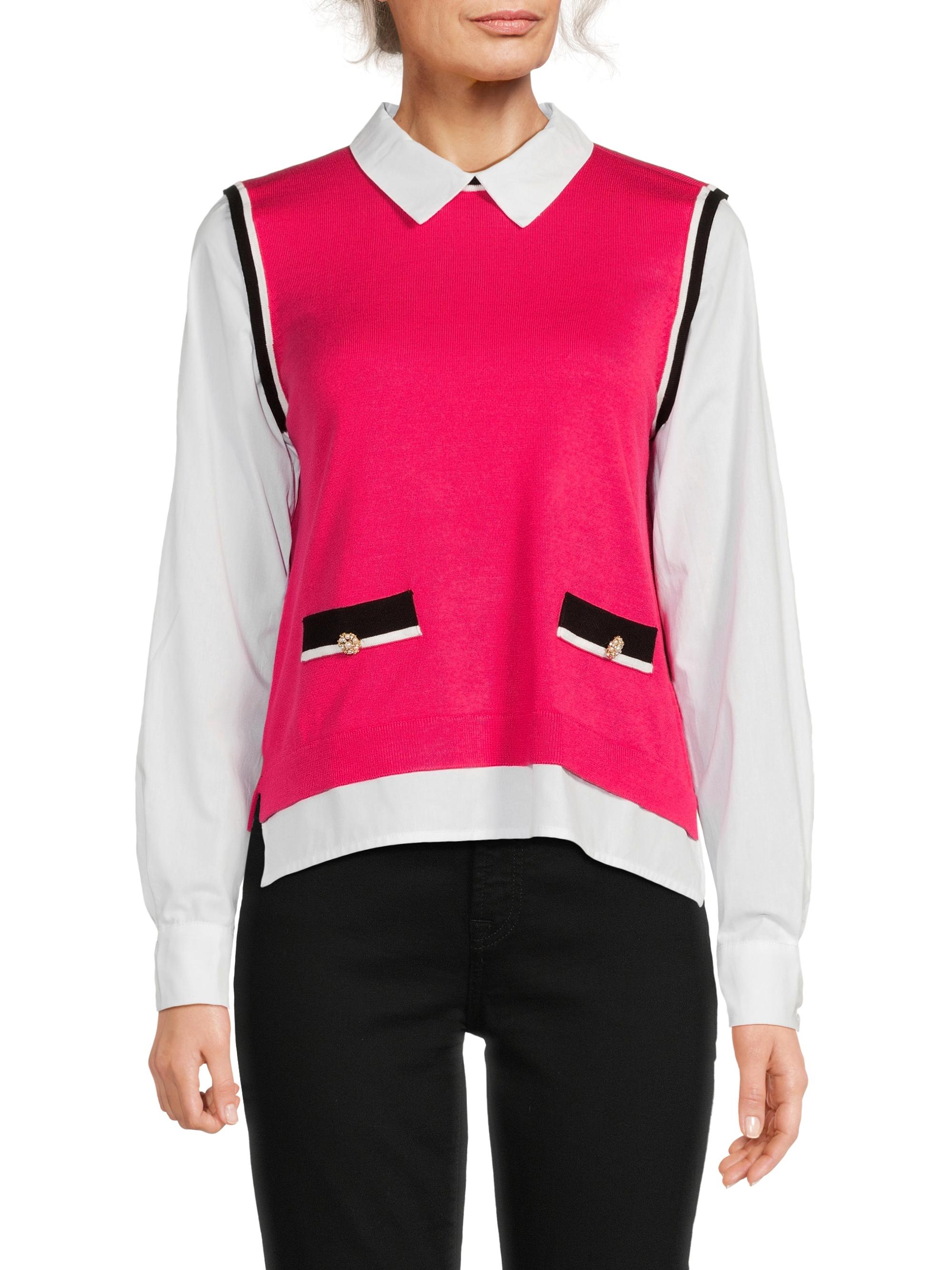 Click here for Karl Lagerfeld Paris Womens Spread Collar Sweater... prices
