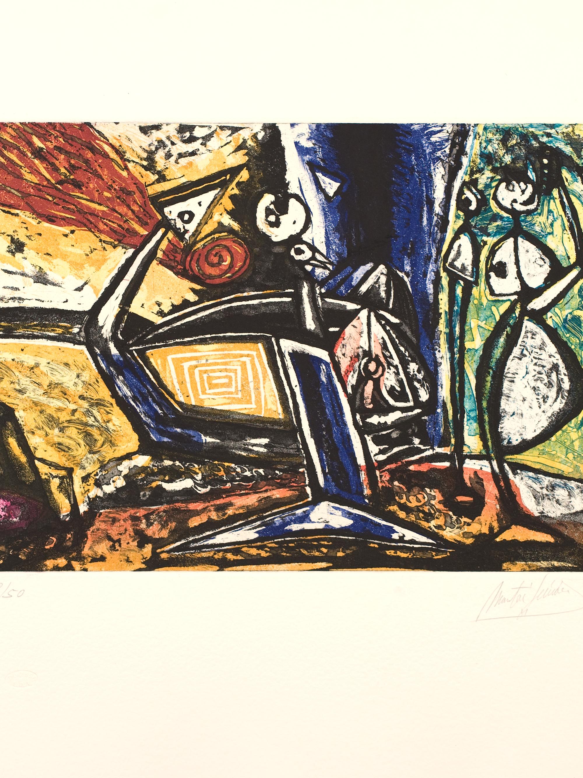 Click here for José Simón Martín Crepúsculo y Cometa Engraving On... prices