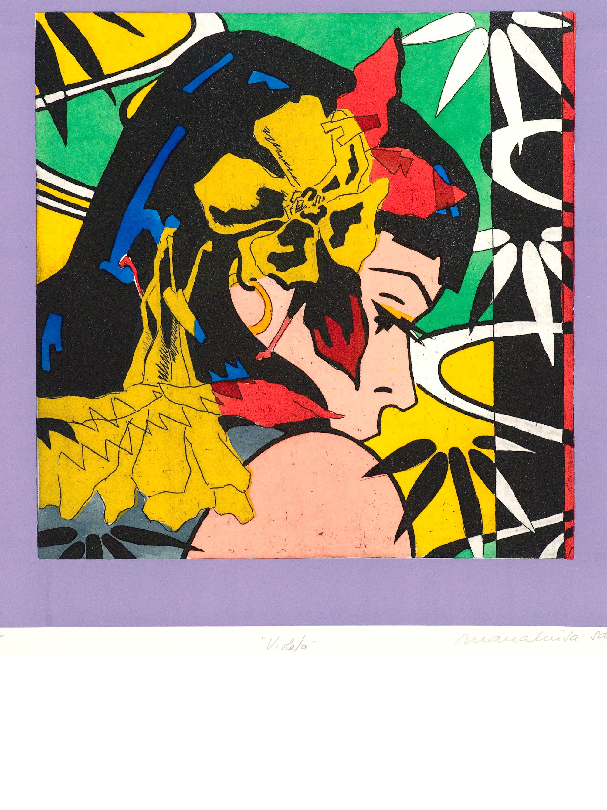 Click here for Mª Luisa Sanz García Muro Violeta Engraving On Pap... prices