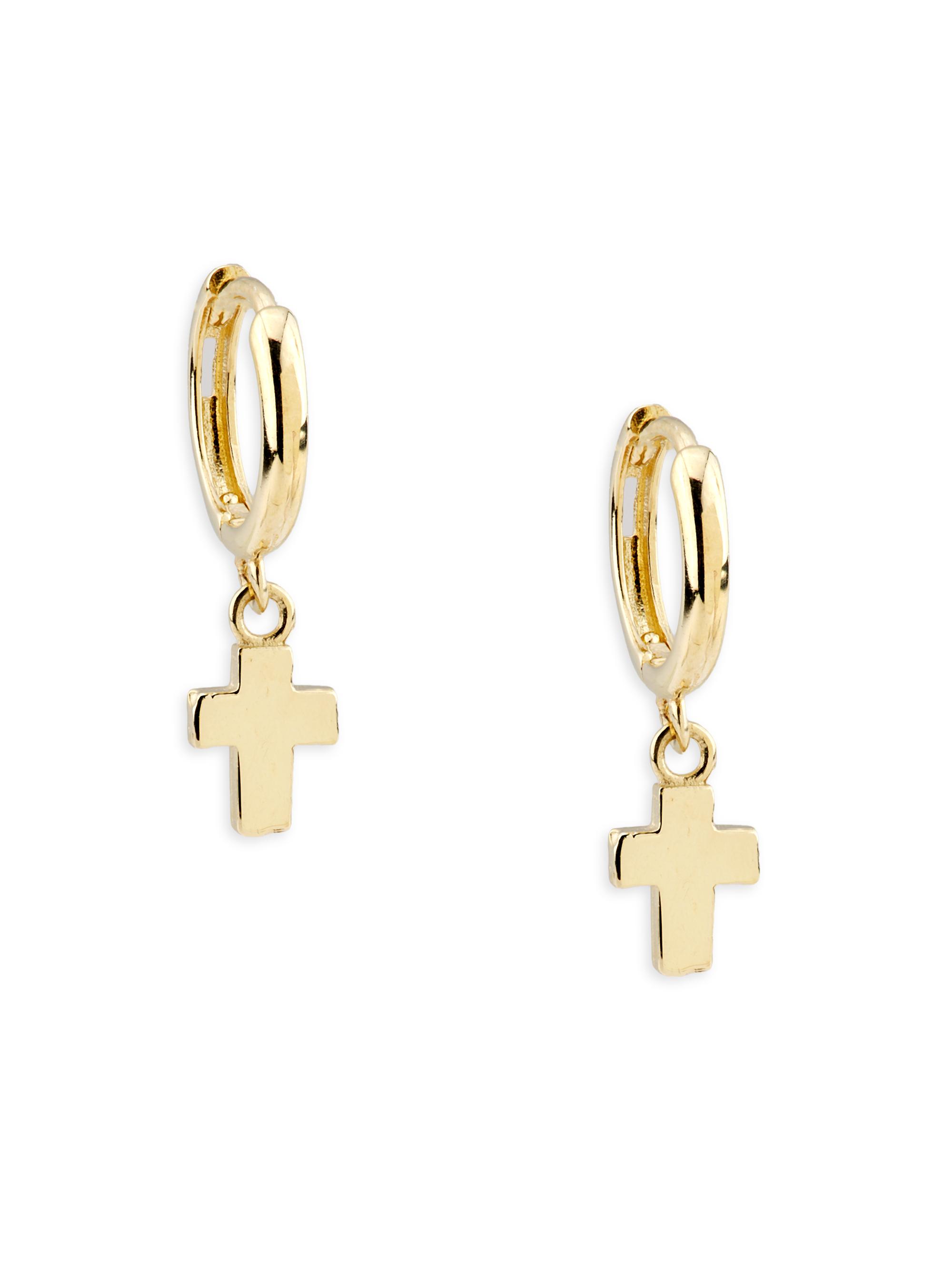 Click here for Saks Fifth Avenue Womens 14K Yellow Gold Cross Hug... prices