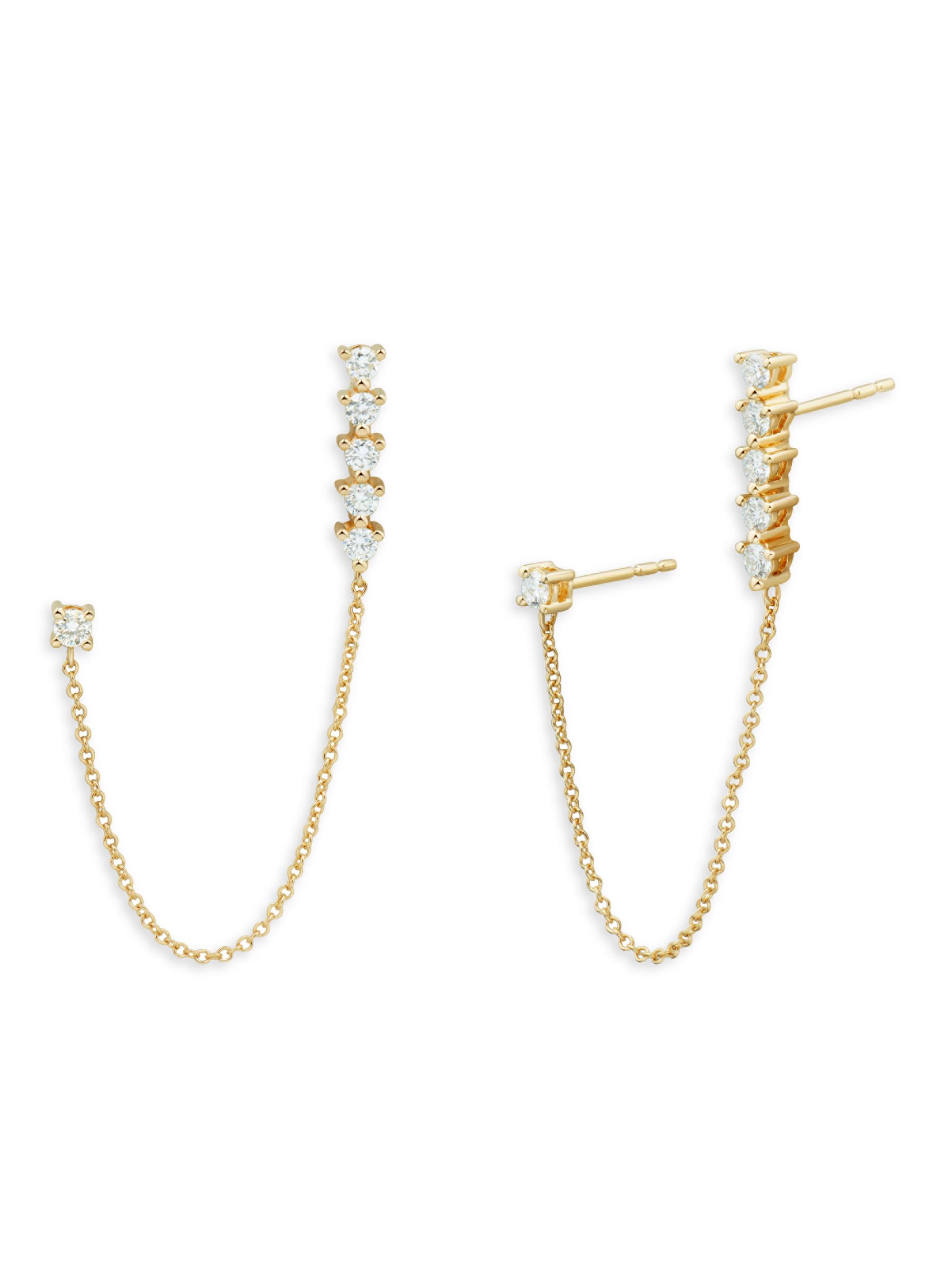 Click here for Saks Fifth Avenue Womens 14K Yellow Gold & 0.50 TC... prices