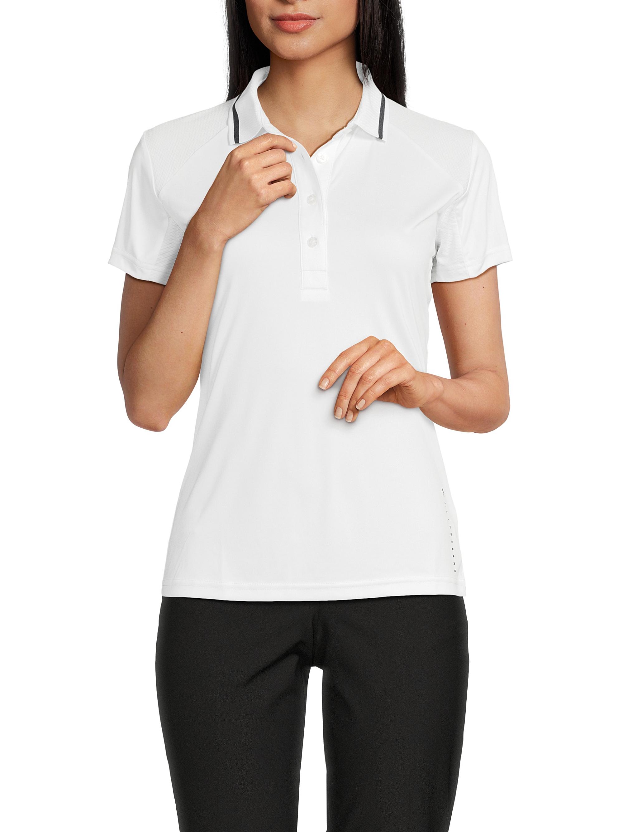 Click here for J. Lindeberg Womens Rebecca Polo - White - Size L prices