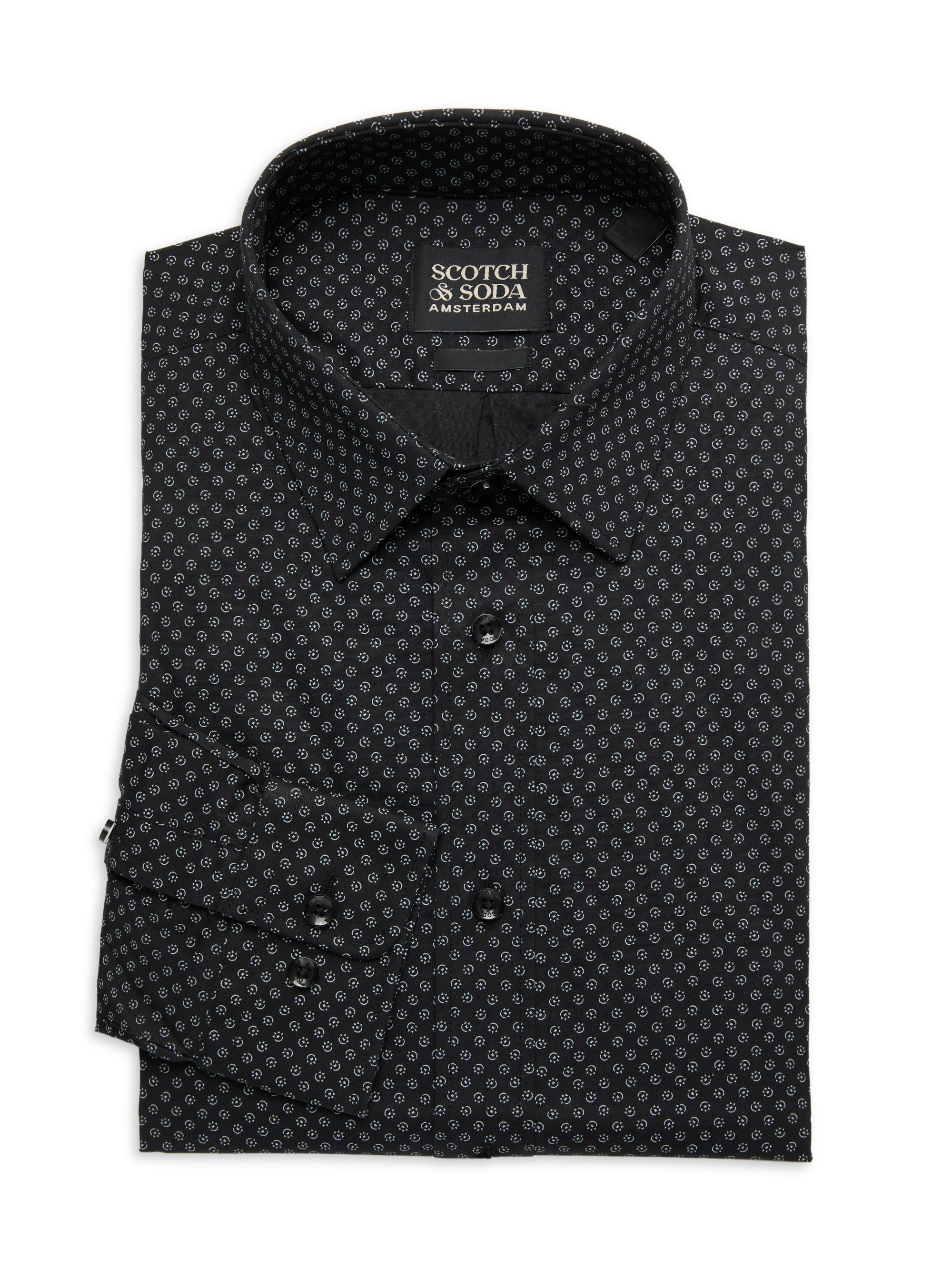 Click here for Scotch & Soda Mens Medallion Dot Modern-Fit Dress... prices