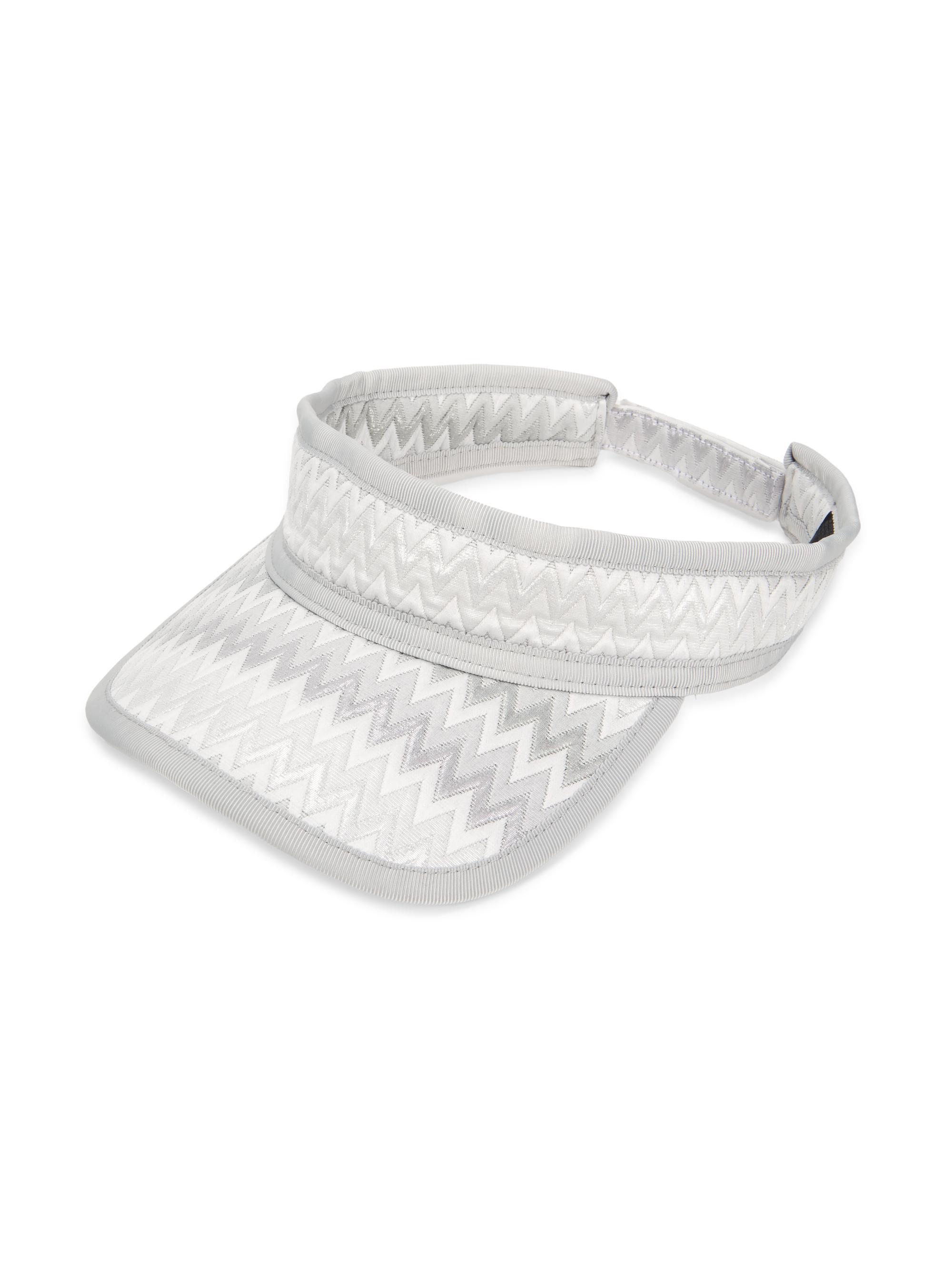 Click here for Missoni Womens Chevron Knit Visor - Light Grey prices