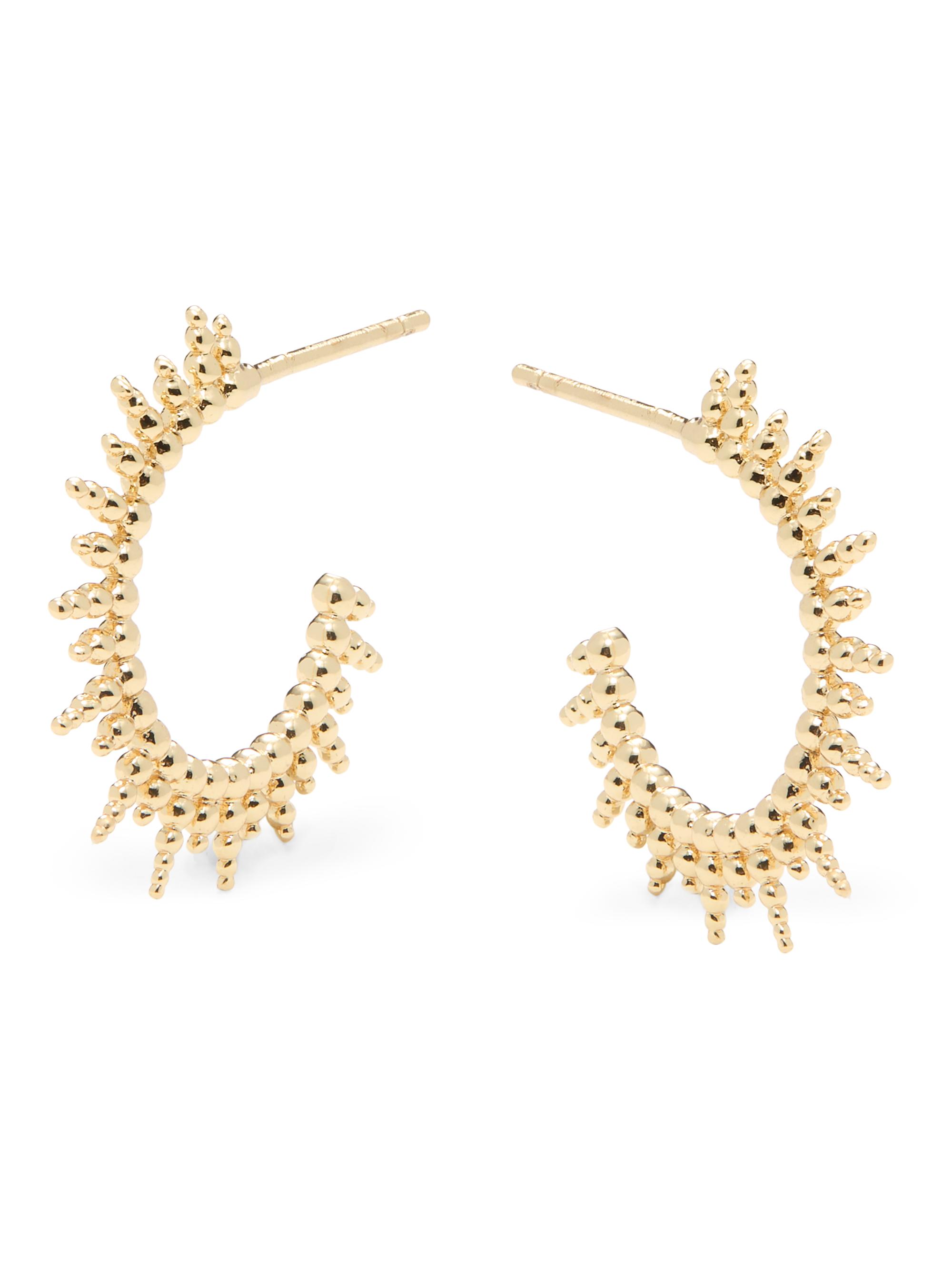 Click here for Area Stars Womens 14K Goldplated Starburst Half Ho... prices