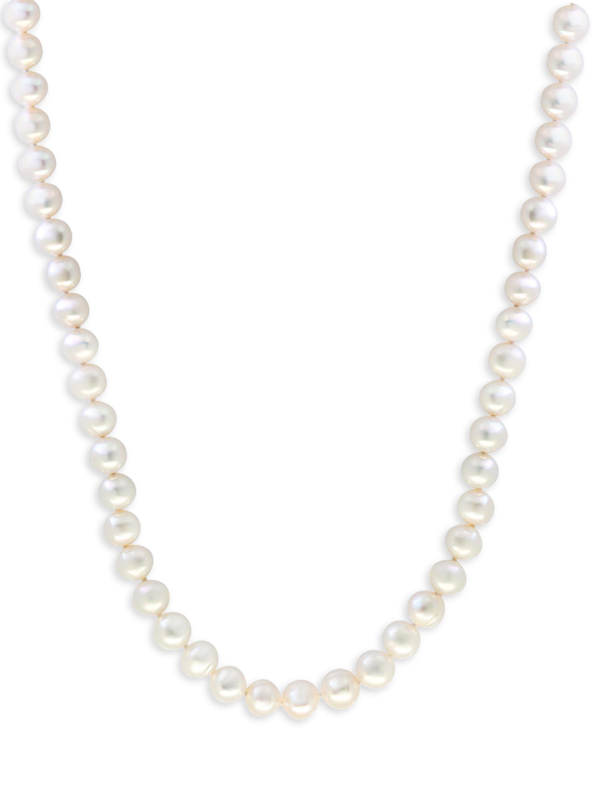 Click here for Saks Fifth Avenue Womens Sterling Silver & 6-7MM P... prices