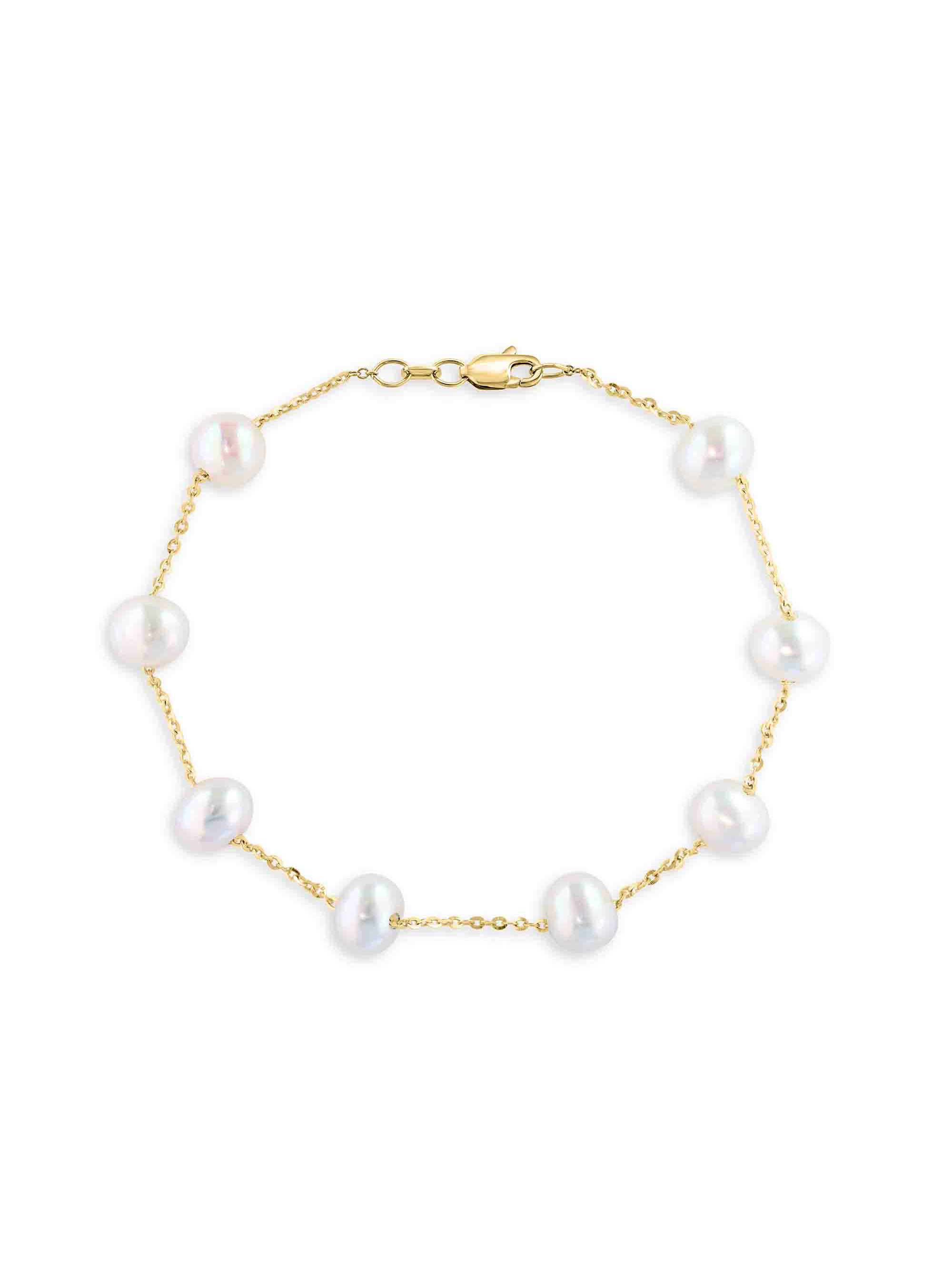 Click here for Saks Fifth Avenue Womens 14K Yellow Gold & 6.5MM F... prices