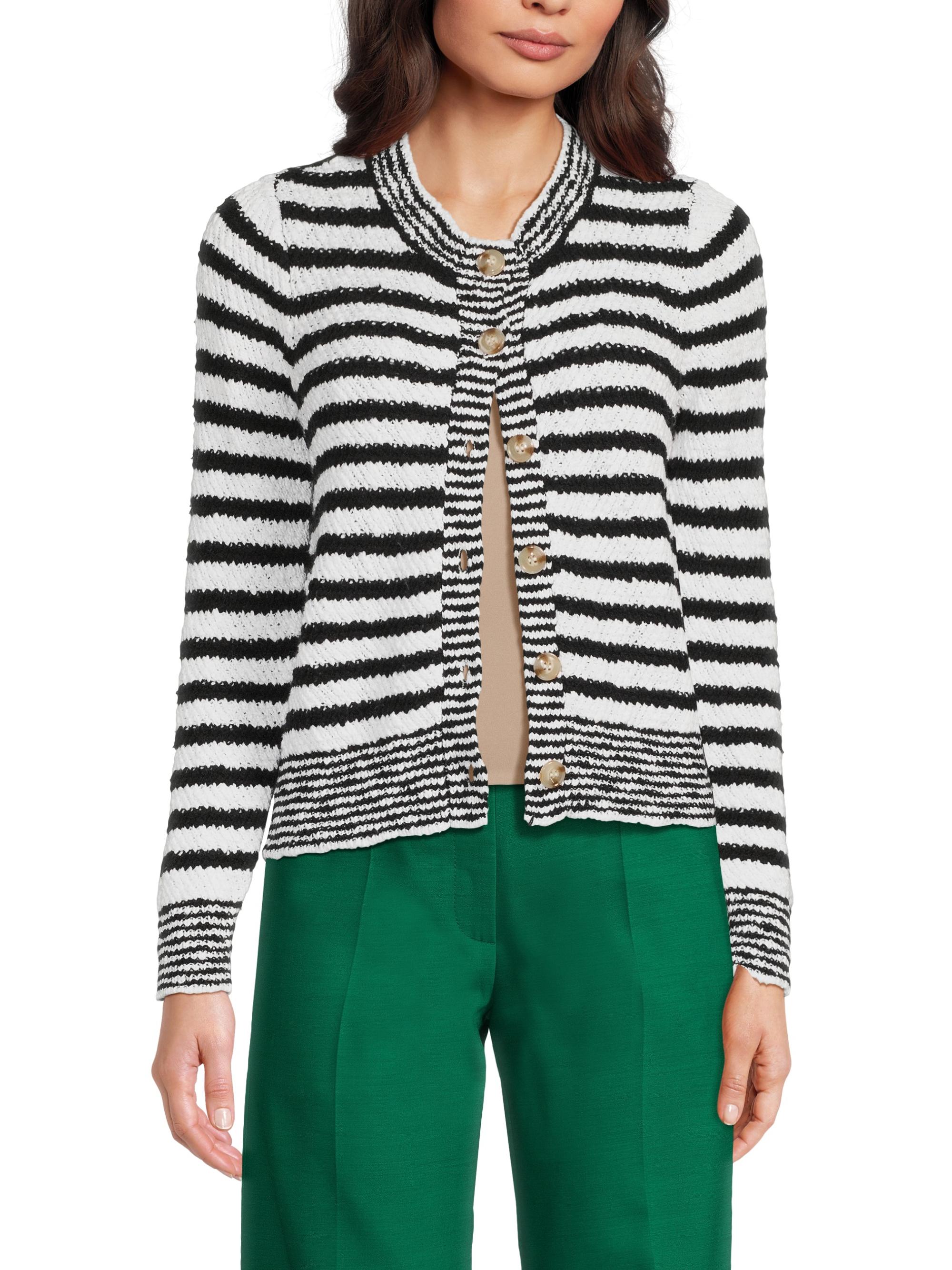 Click here for Design History Womens Striped Cotton Blend Cardiga... prices