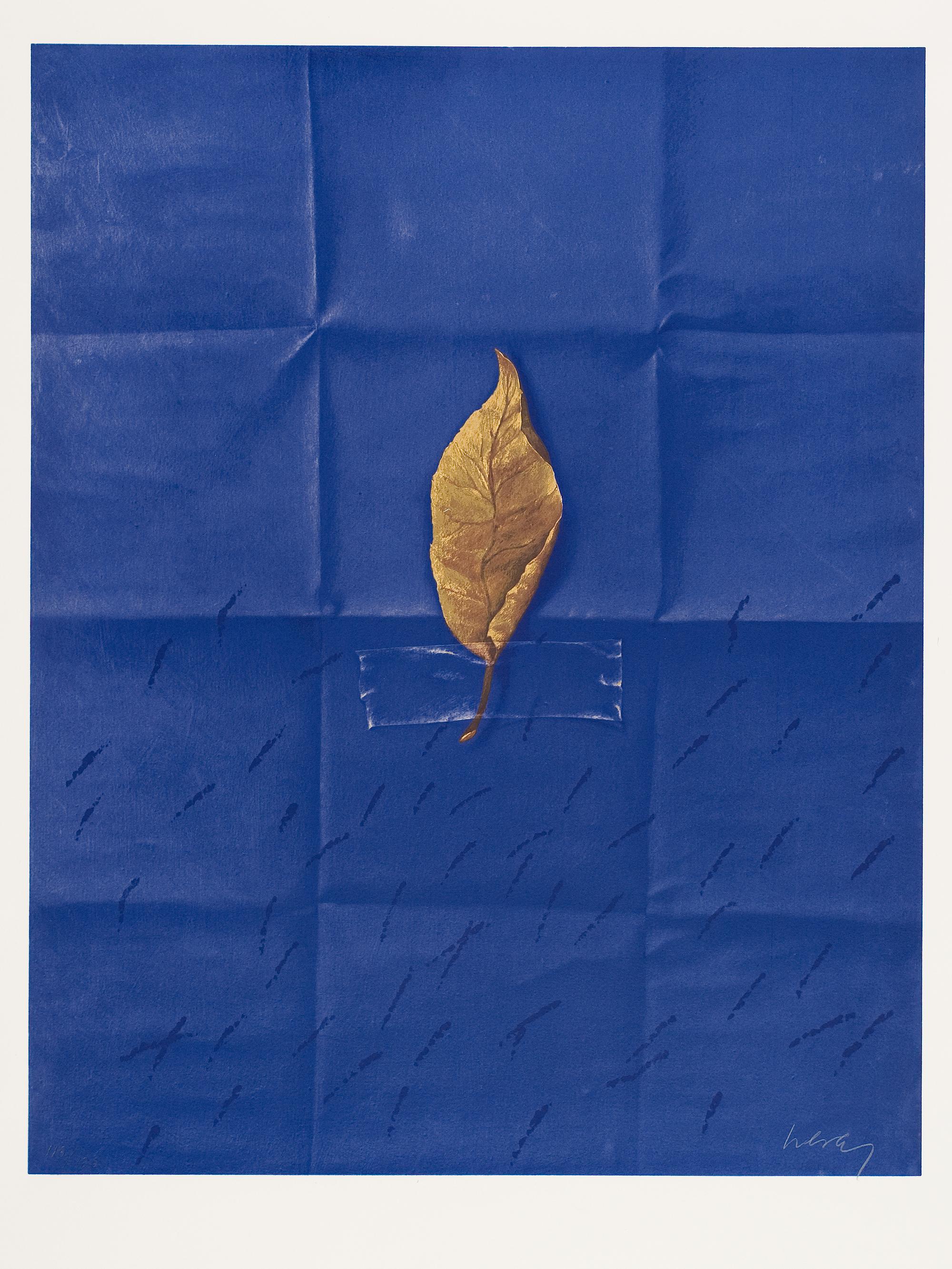 Click here for Artur Hera Sanz Hoja Azul Screenprint On Canvas  2... prices