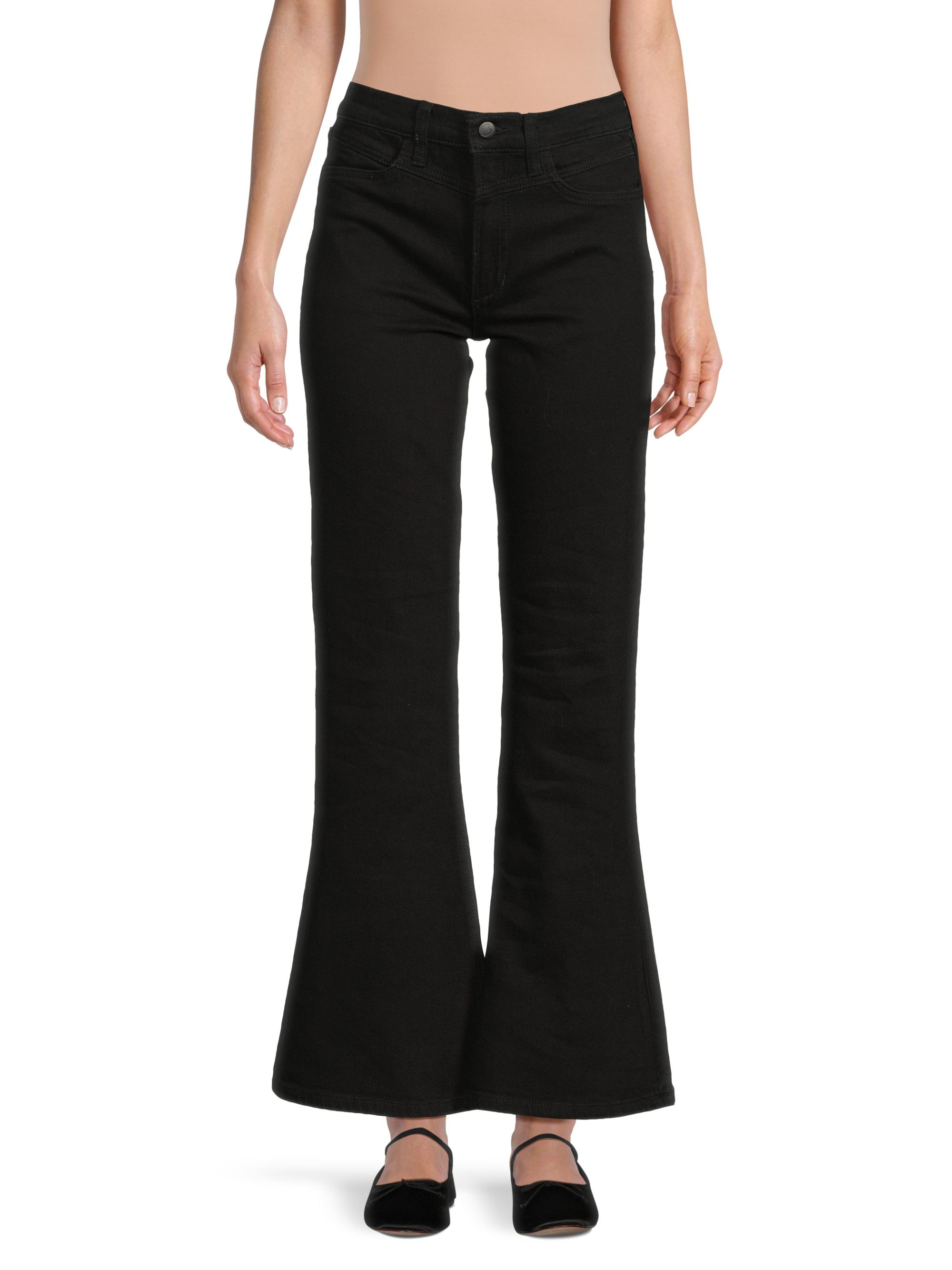 Click here for Joes Jeans Womens The High Rise Flare Jeans - Blac... prices