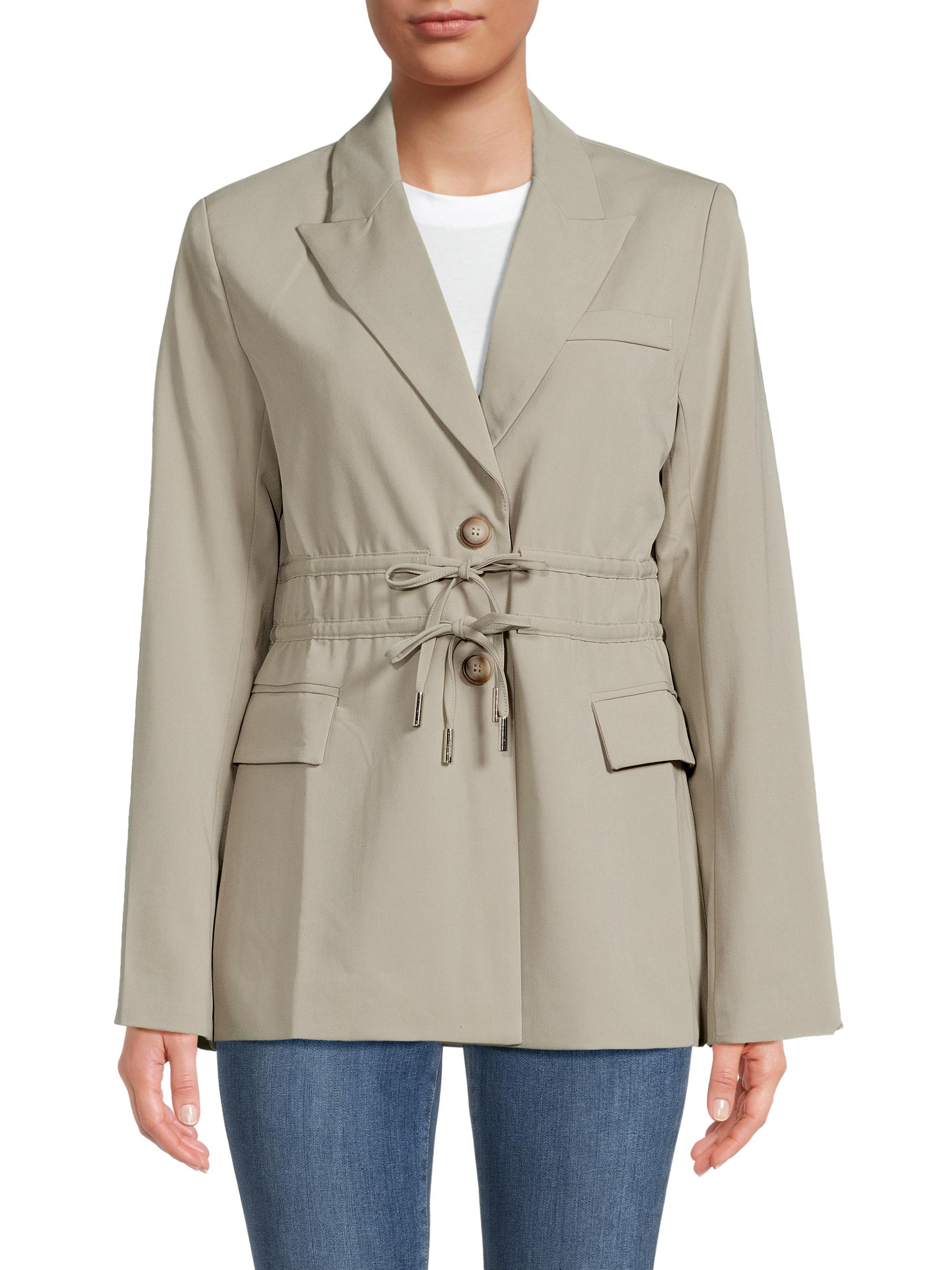 Click here for Third Form Womens Protocol Drawstring Waist Blazer... prices