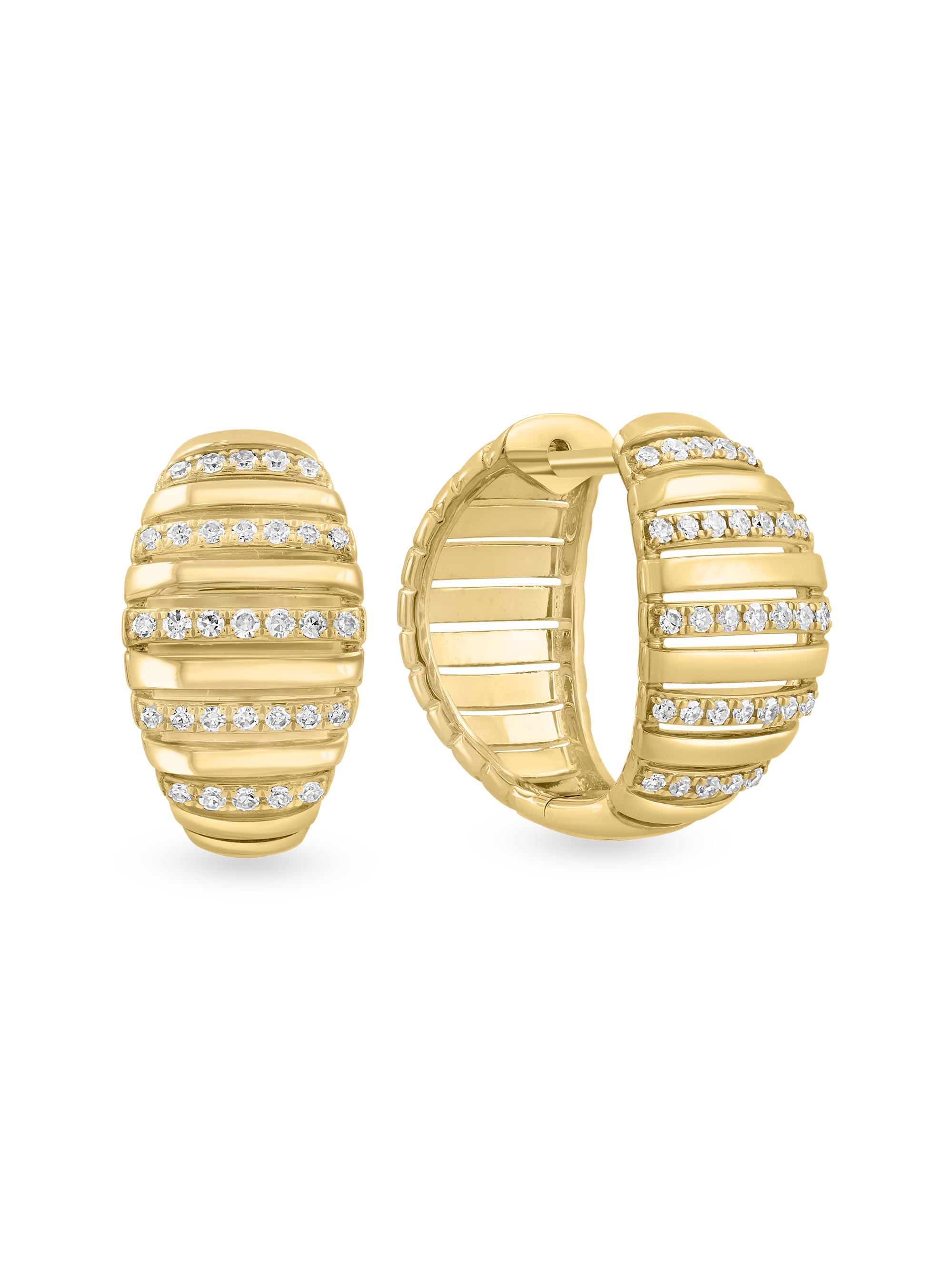 Click here for Effy Womens 14K Yellow Gold & 0.23 TCW Diamond Hug... prices