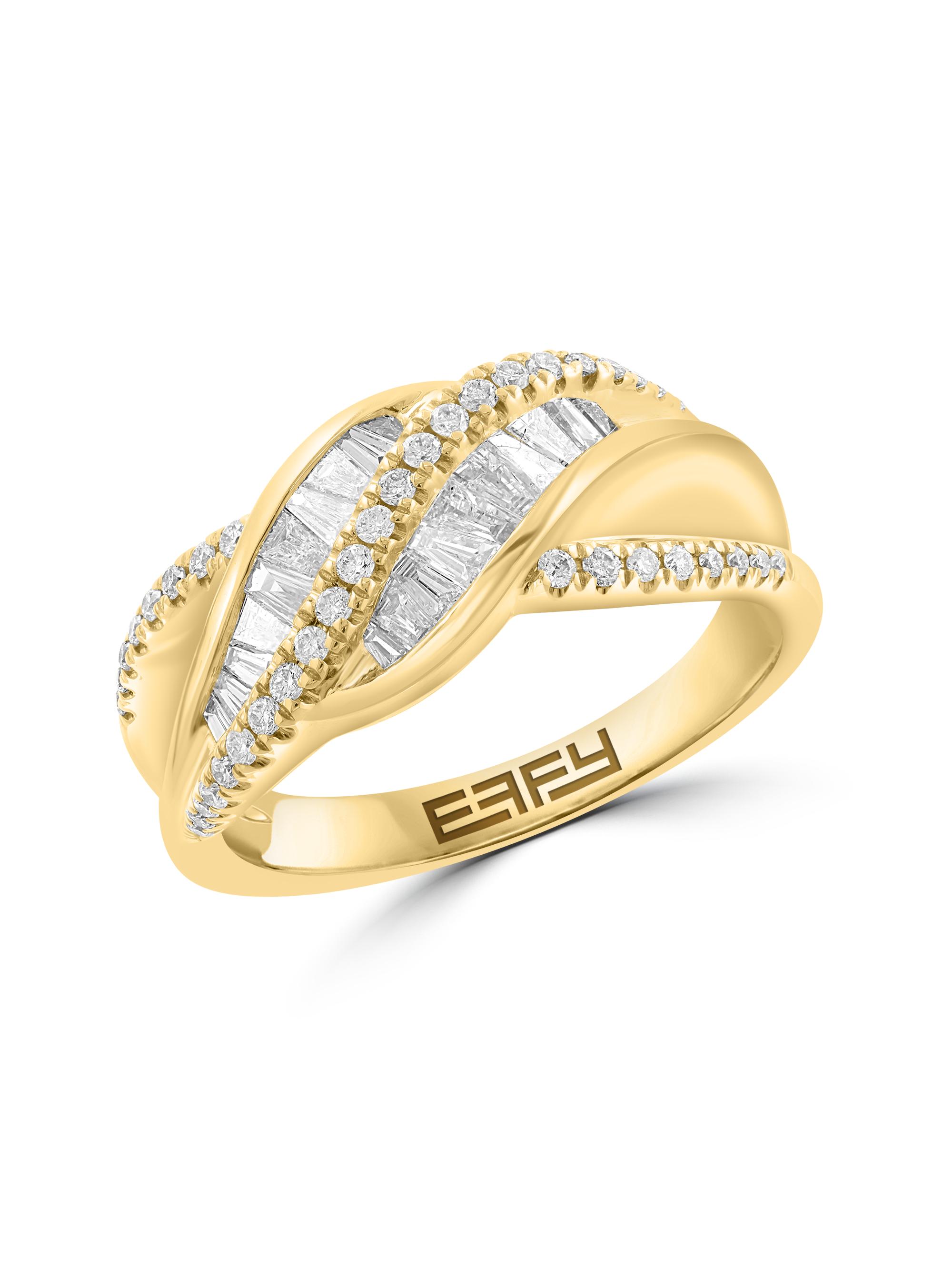 Click here for Effy Womens 14K Yellow Gold & 0.6 TCW Diamond Ring... prices