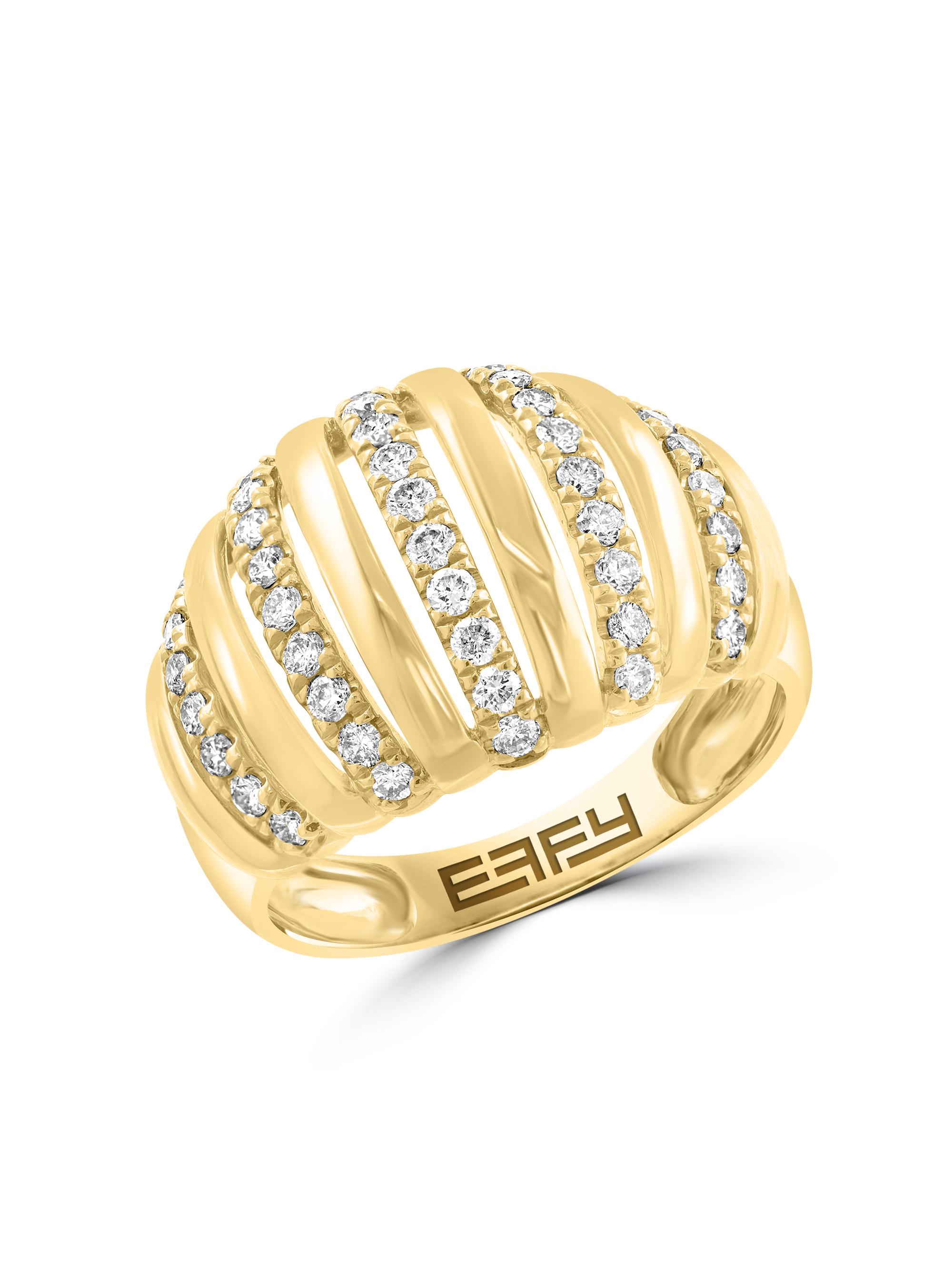 Click here for Effy Womens 14K Yellow Gold & 0.61 TCW Diamond Dom... prices