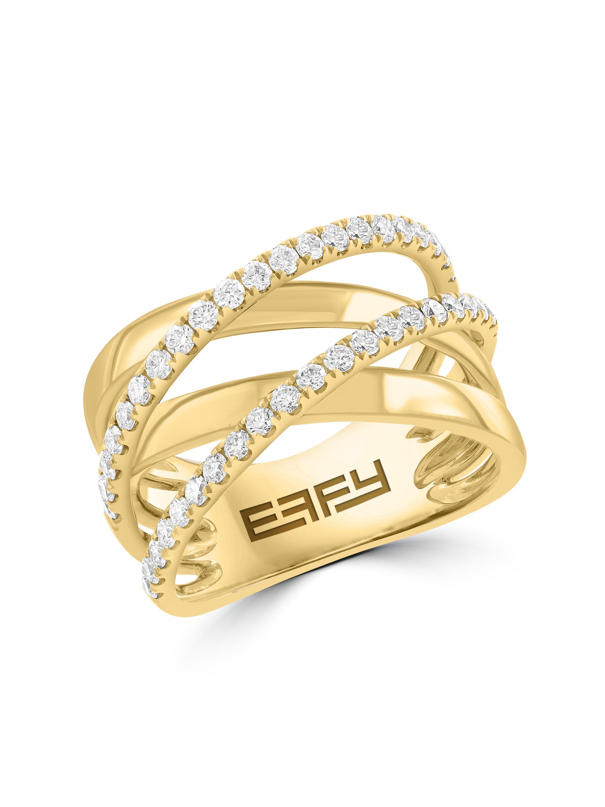 Click here for Effy Womens 14K Yellow Gold & 0.62 TCW Diamond Wra... prices