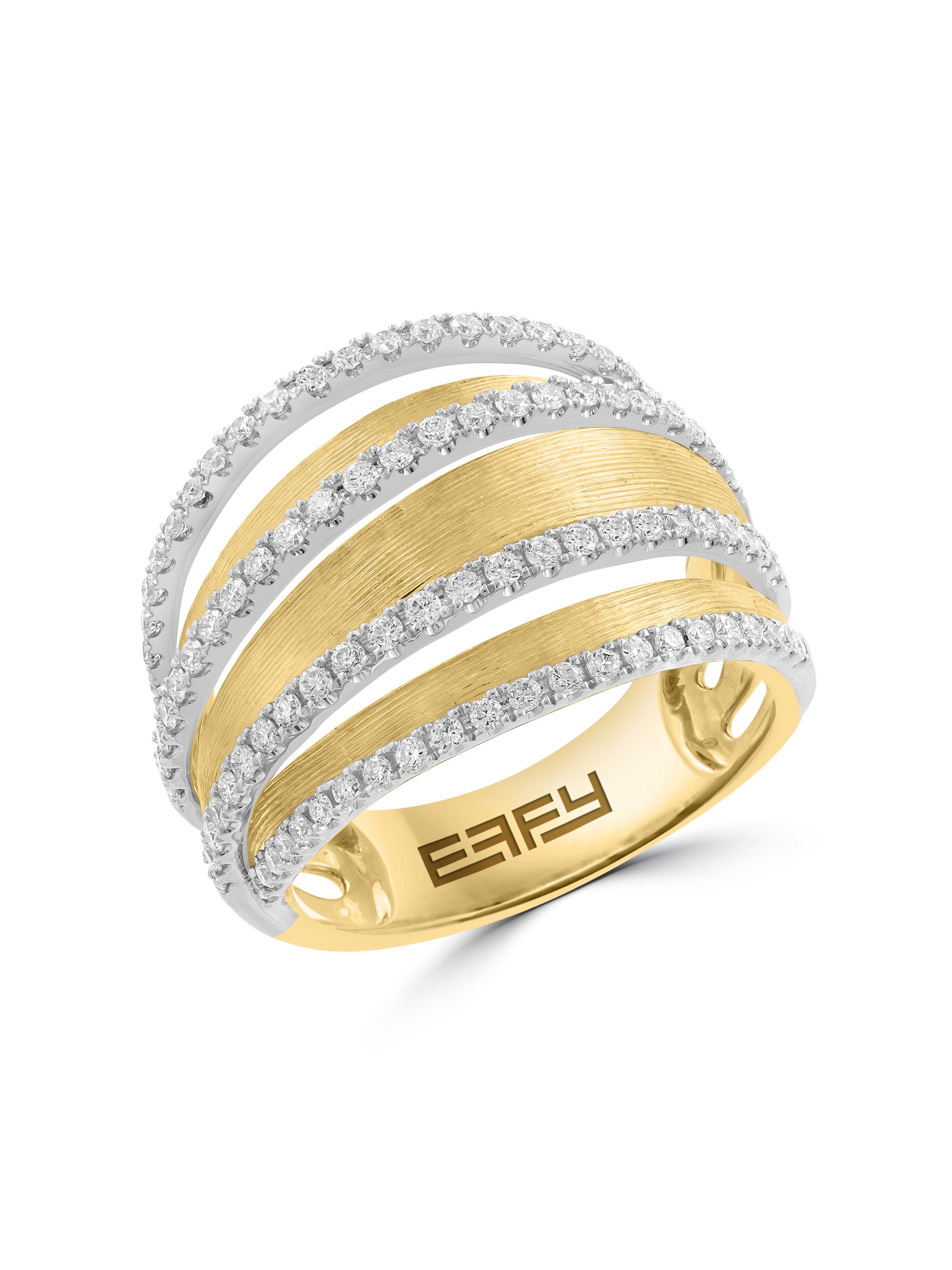 Click here for Effy Womens 14K White & Yellow Gold 0.58 TCW Diamo... prices