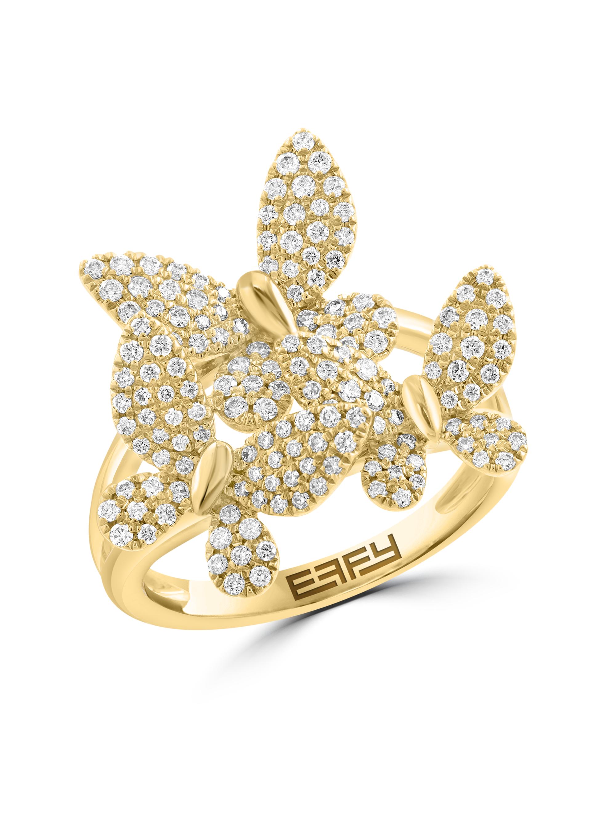 Click here for Effy Womens 14K Yellow Gold & 0.77 TCW Diamond But... prices