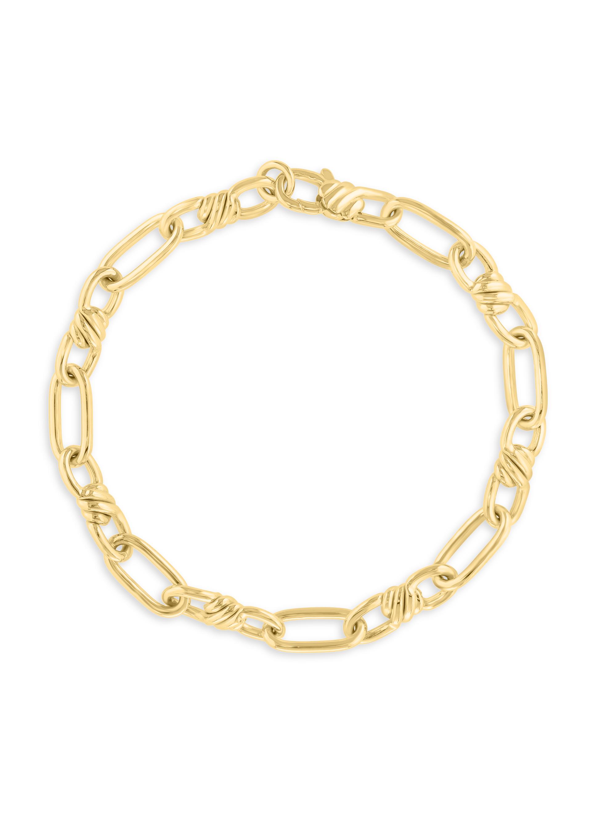 Click here for Effy Mens 14K Yellow Goldplated Silver Link Bracel... prices