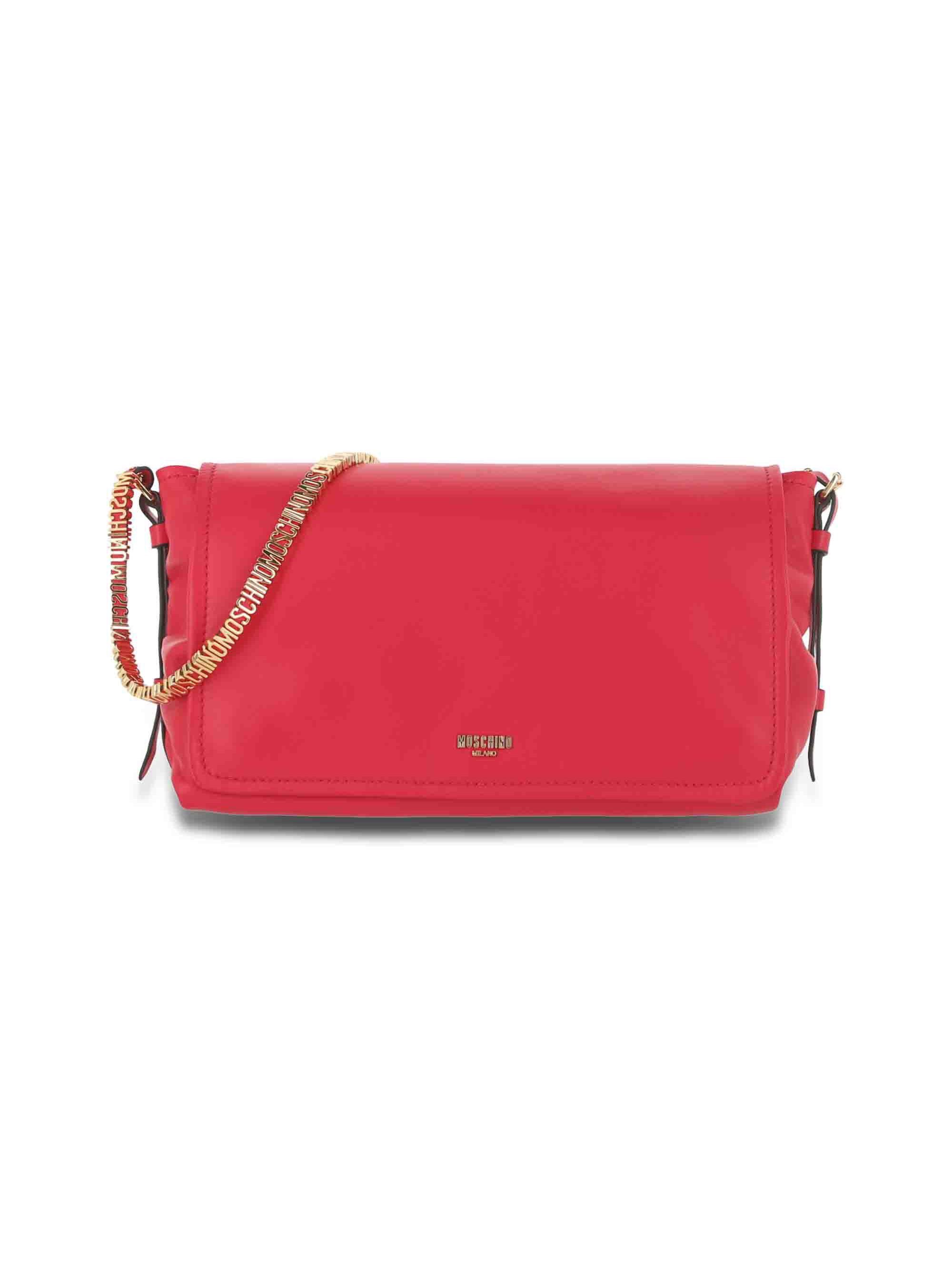 Click here for Moschino Womens Logo Shoulder Bag - Red prices
