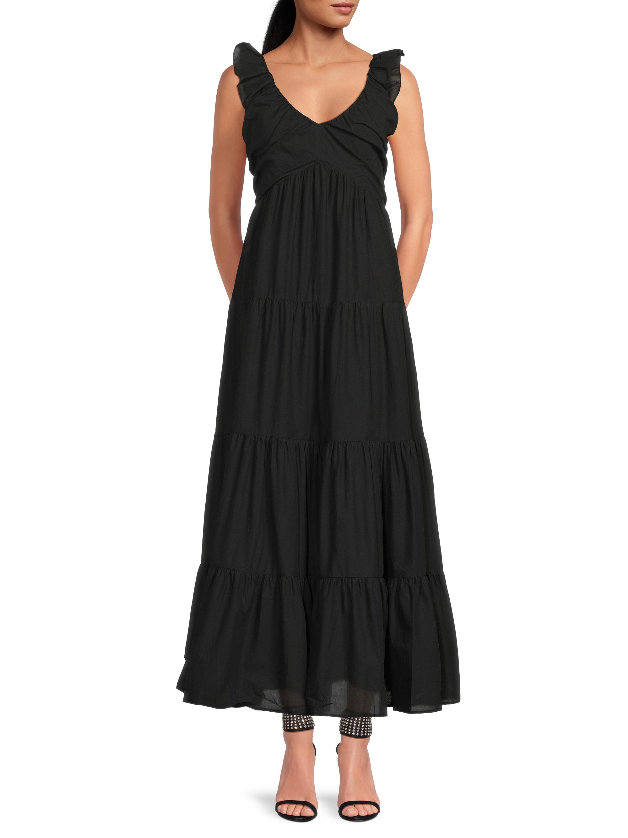 Click here for Saks Fifth Avenue Womens Cotton Tiered Midi-Dress... prices